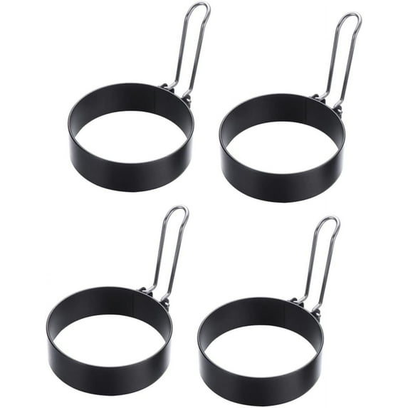 4pcs Fried Egg Molds Fried Egg Rings Metals Circle Stencil Pancake ...