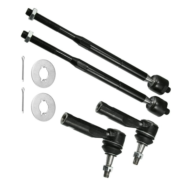 4pcs Front Inner Outer Tie Rod End Links Steering Tie Rod ES800030 EV80445 for Chevrolet for ...