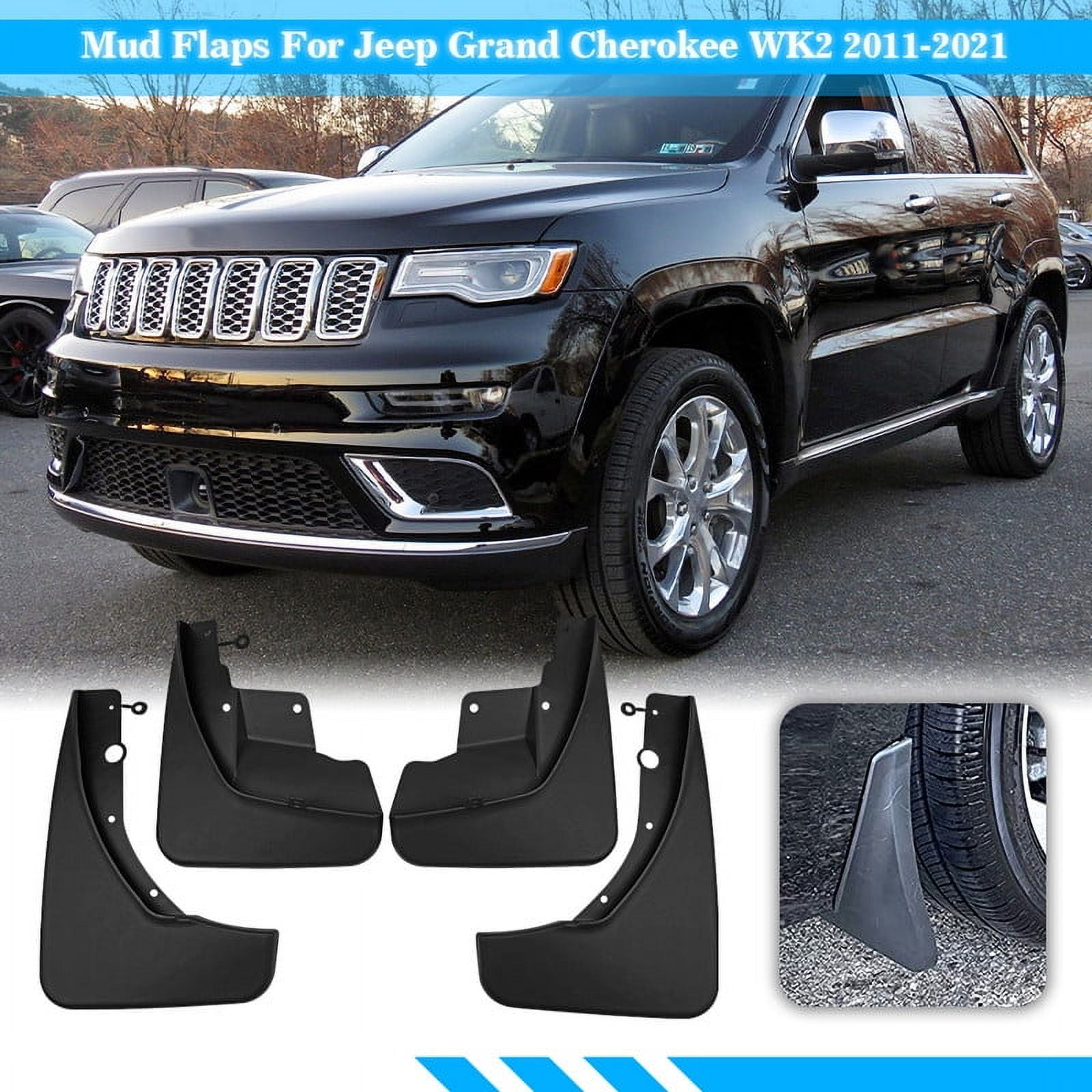 4pcs Front & Rear Mud Guard for Jeep Grand Cherokee WK2 2011-2021 ...