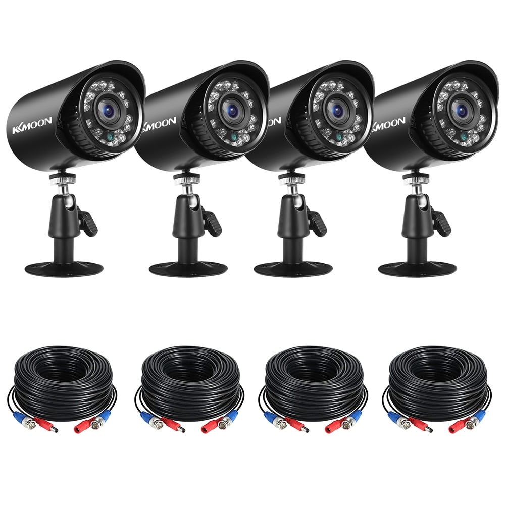4pcs Full HD 1080P Analog Weatherproof CCTV Cameras, Motion Detection ...