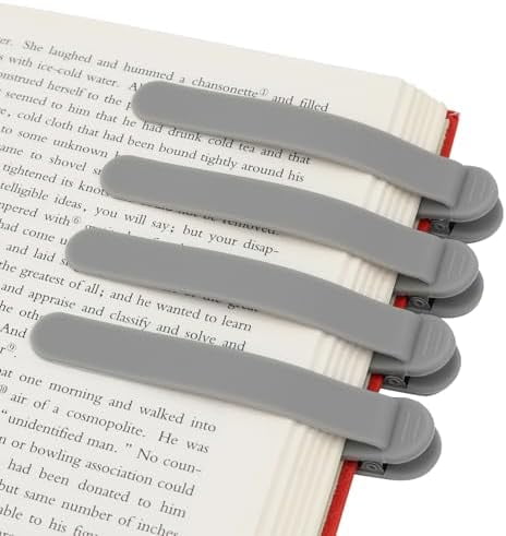4pcs Funny Book Marks for Reading Women, Silicone Automatic Bookmarks ...