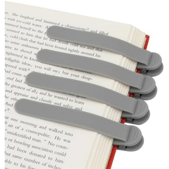 4pcs Funny Book Marks for Reading Women, Silicone Automatic Bookmarks ...