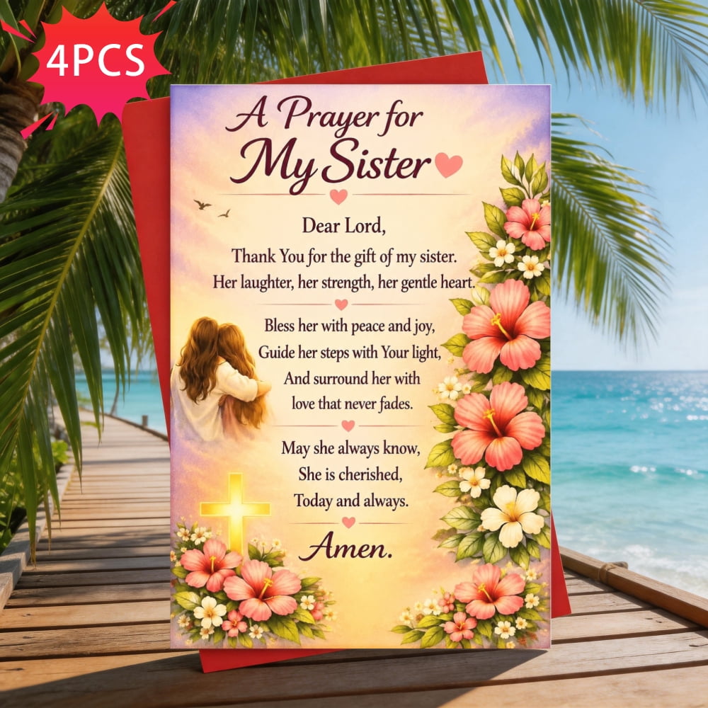 4pcs Funny Thank You Greeting Cards with Envelope(12cm * 18cm) Prayer ...