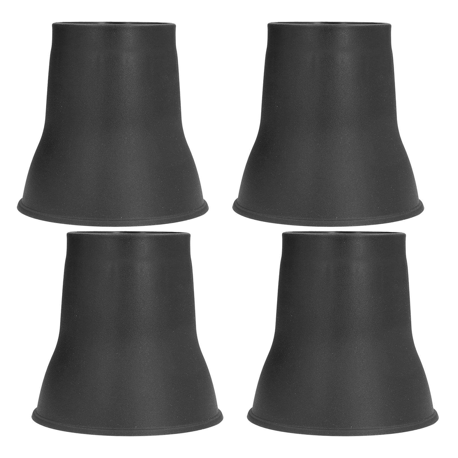 4pcs Furniture Bed Risers,6 Inches Horn Shaped Black Plastic Heavy Duty ...