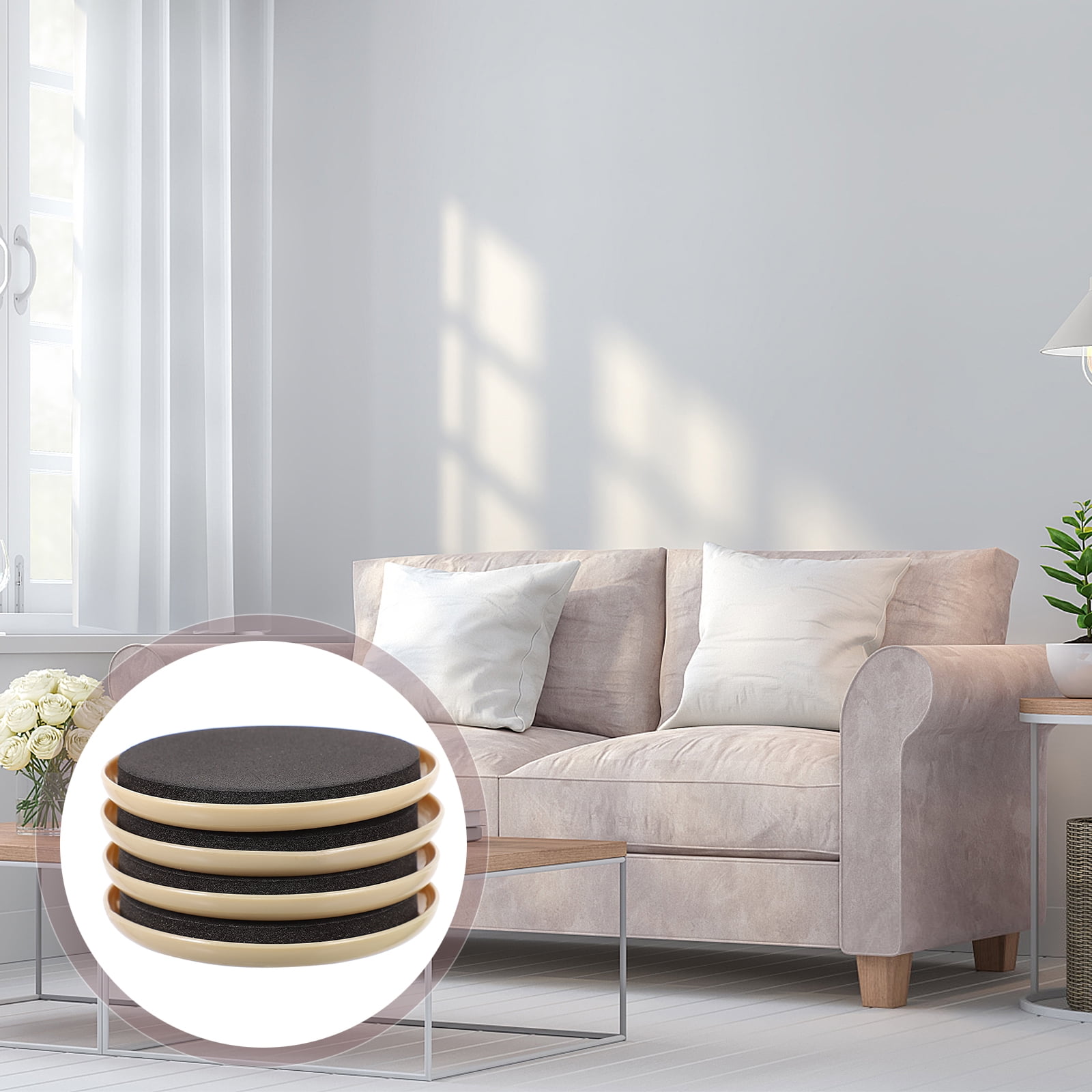 4pcs Furniture Glides Heavy Furniture Leg Sliders for Moving Chair ...