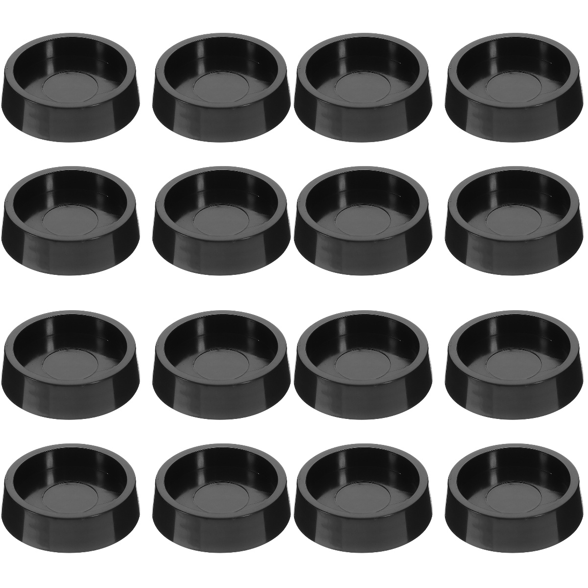 4pcs Furniture Wheel Caster Cups/ Floor Protectors with Non Skid Rubber ...