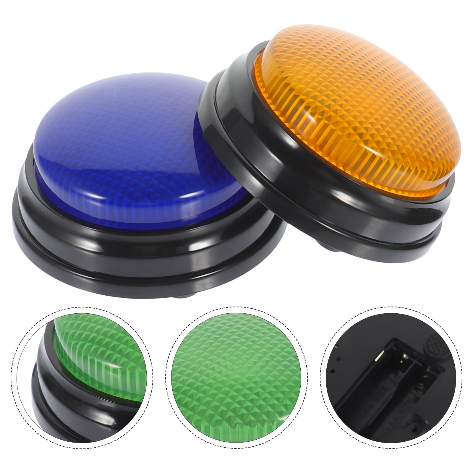 4pcs Game Button with Light and Sound for Party Games Answer Buzzer ...