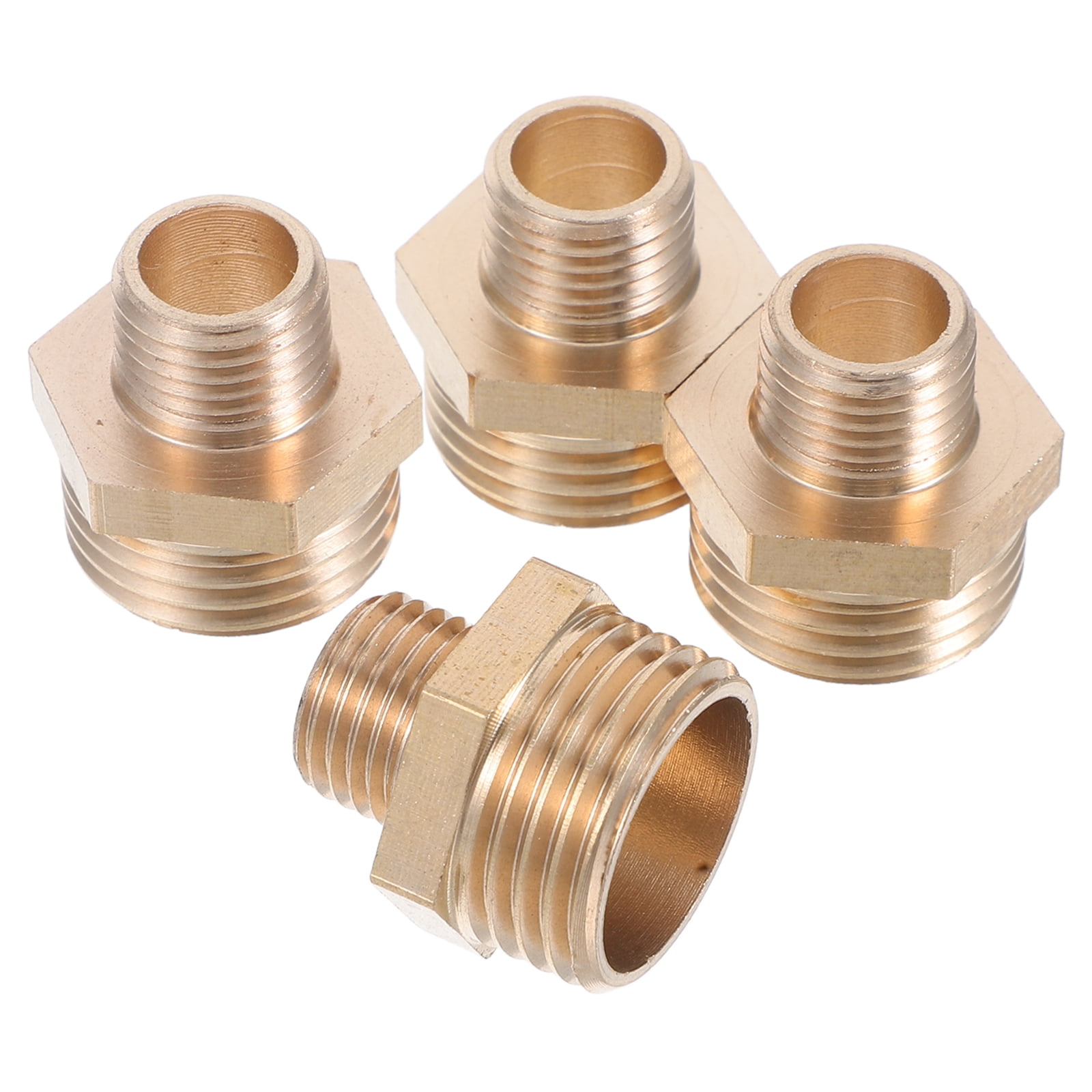 4pcs Garden Hose Adapter Copper Pipe Connector Threaded Fitting For ...