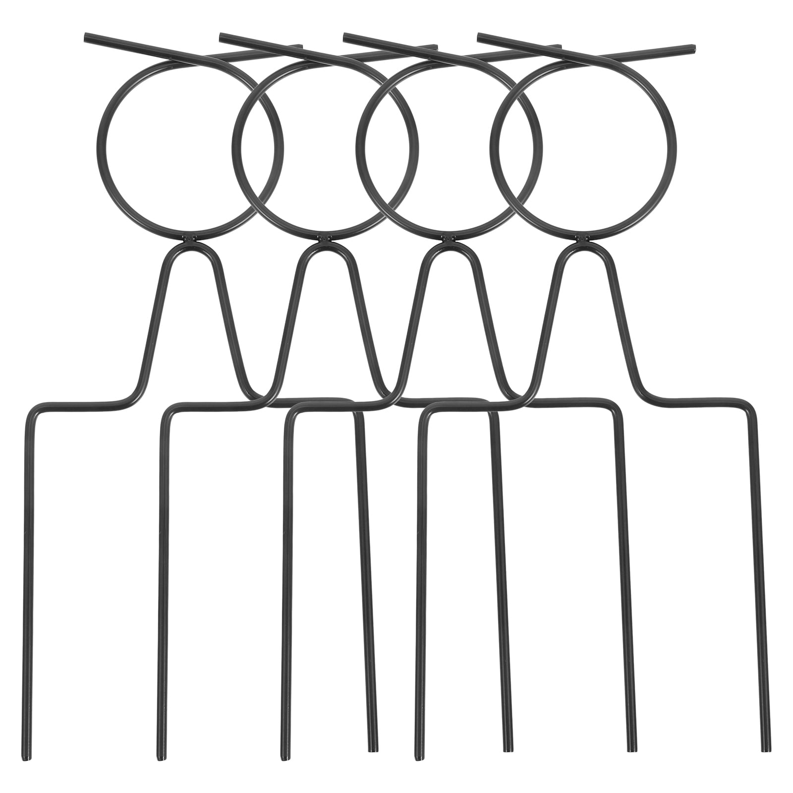 4pcs Garden Hose Guide Stakes Metal Heavy Duty Water Hose Guide Spikes ...