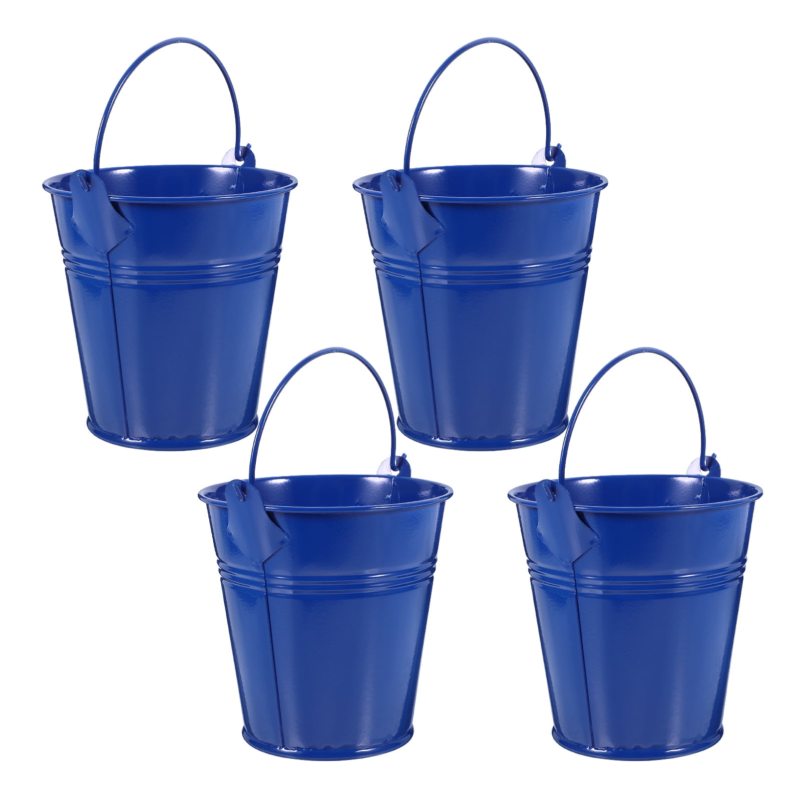 OUNONA 4pcs Small Metal Buckets with Handles Decorative Iron Planters ...
