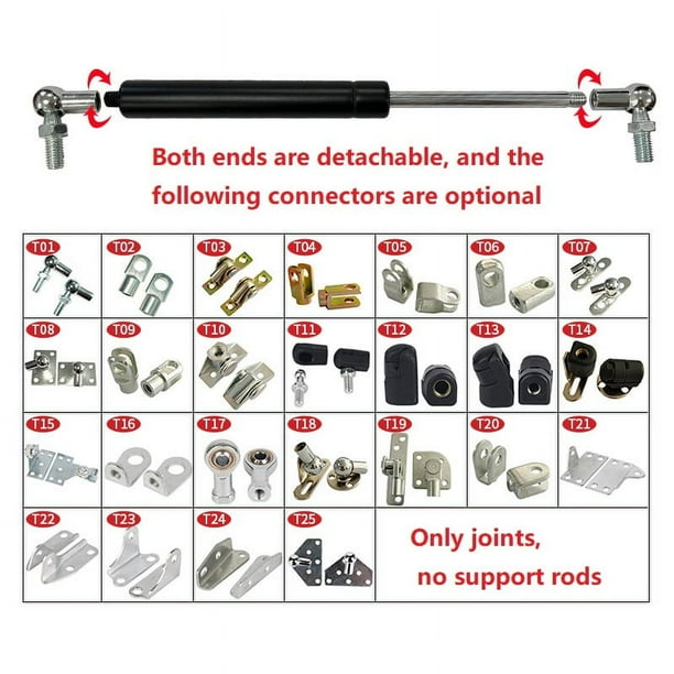 4pcs Gas Spring Strut Lift Support Ball Stud Socket Joint Bearing End ...