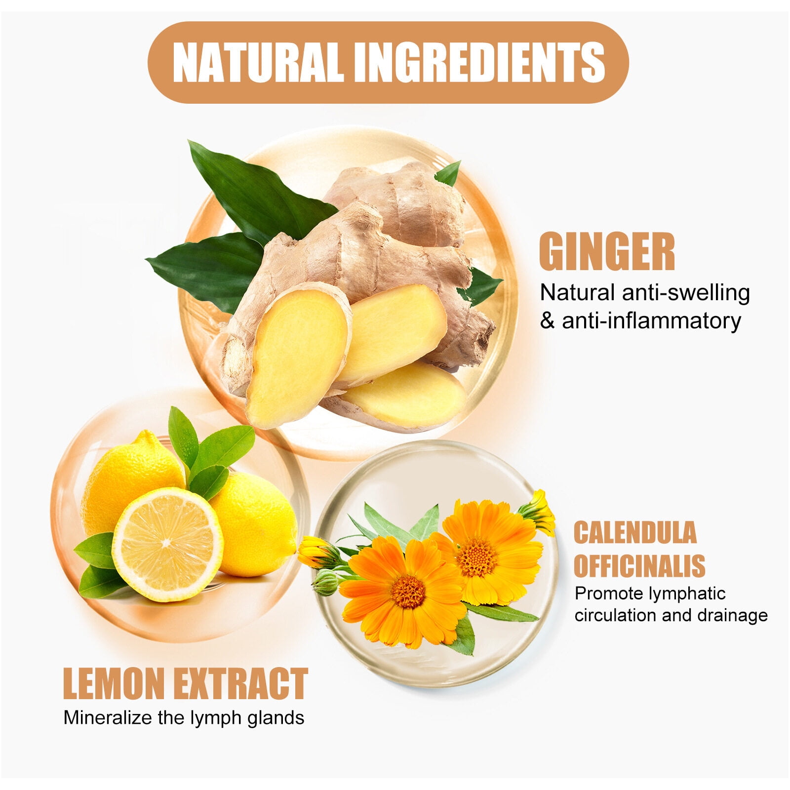 4pcs Ginger Lymphatic Body Shaping Body Wash, Cleans And Relieves ...