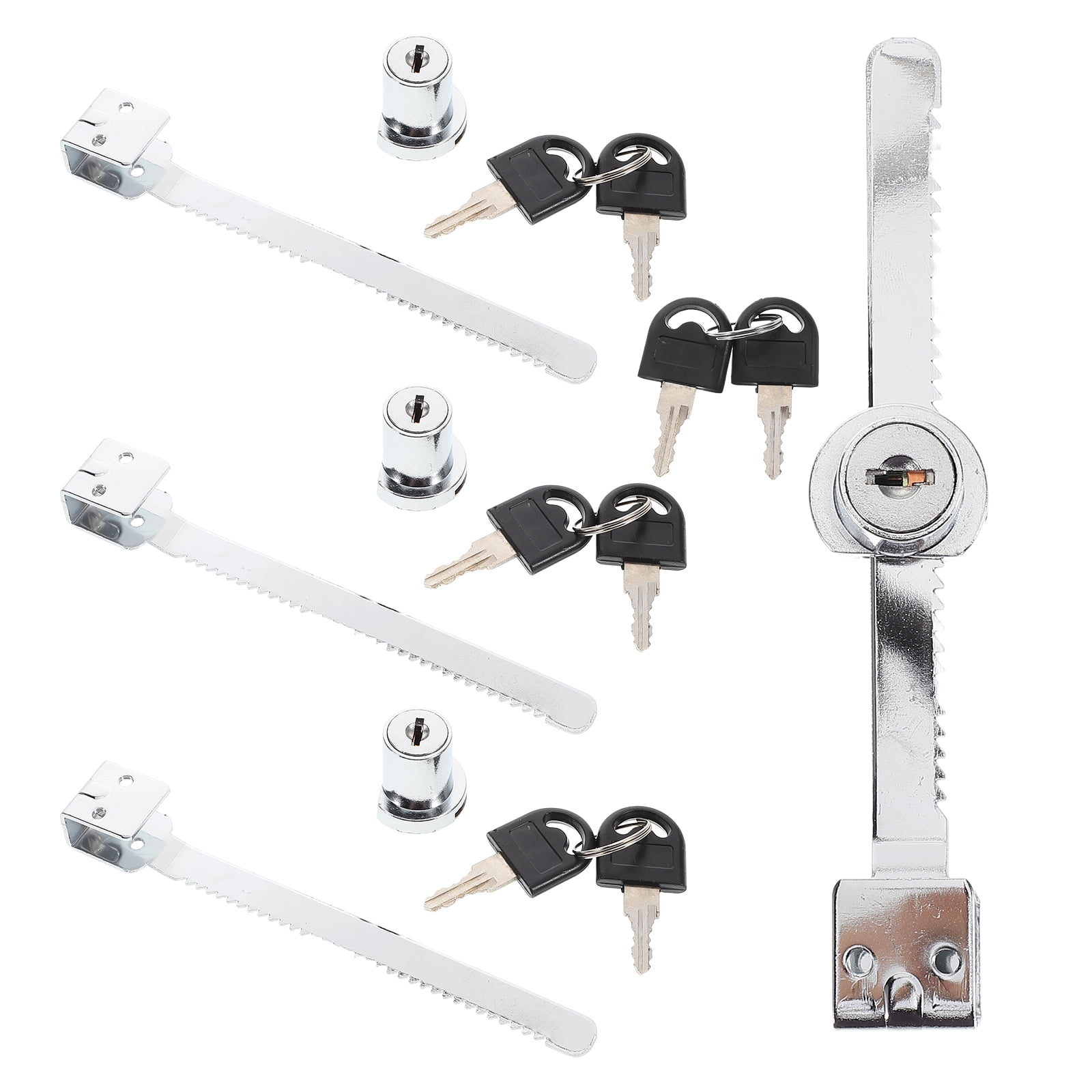 4pcs Glass Display Cabinet Lock Sliding Door Lock For Metal Cabinets ...