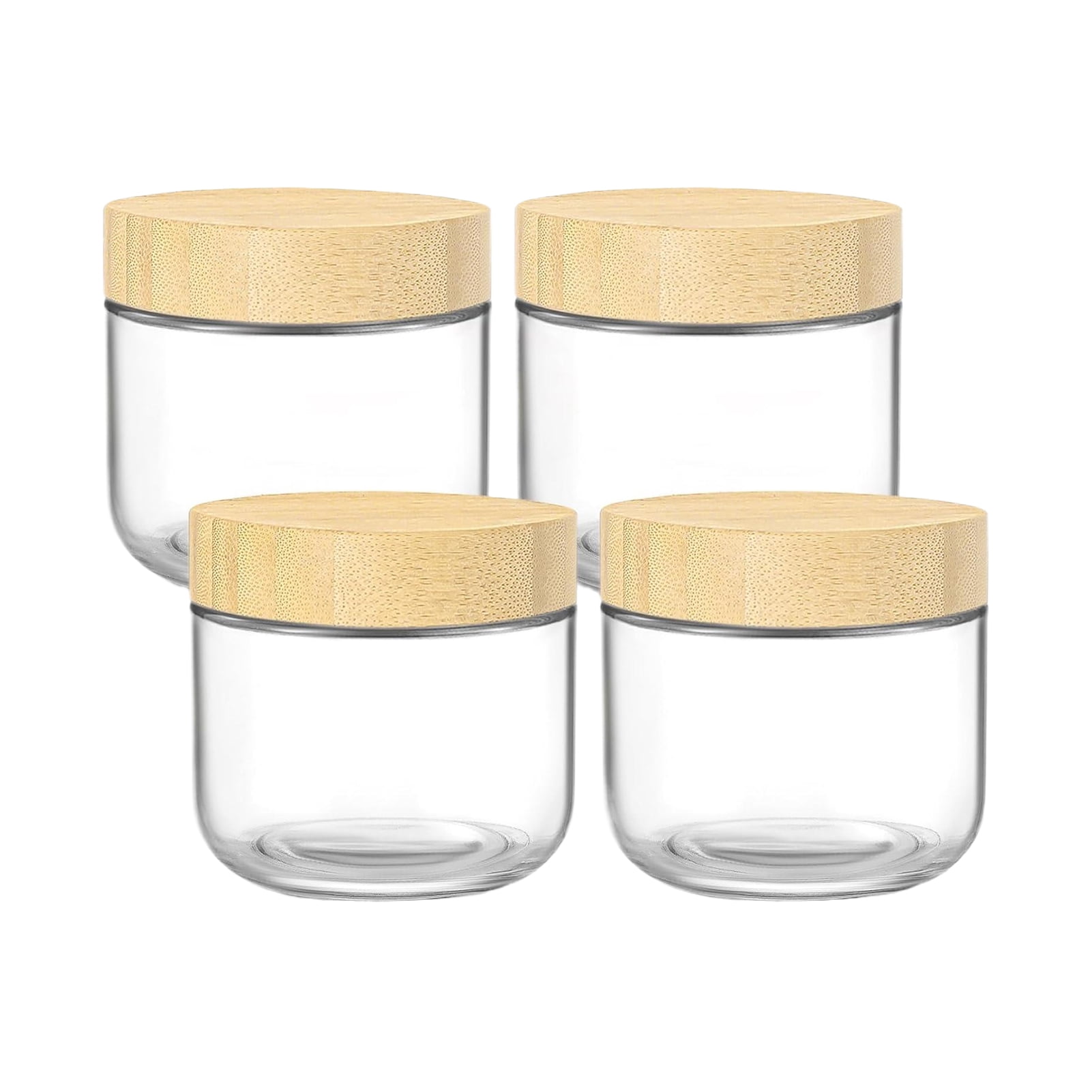 4pcs Glass Yogurt Containers With Lids Enjoy Fresh Yogurt Anytime ...