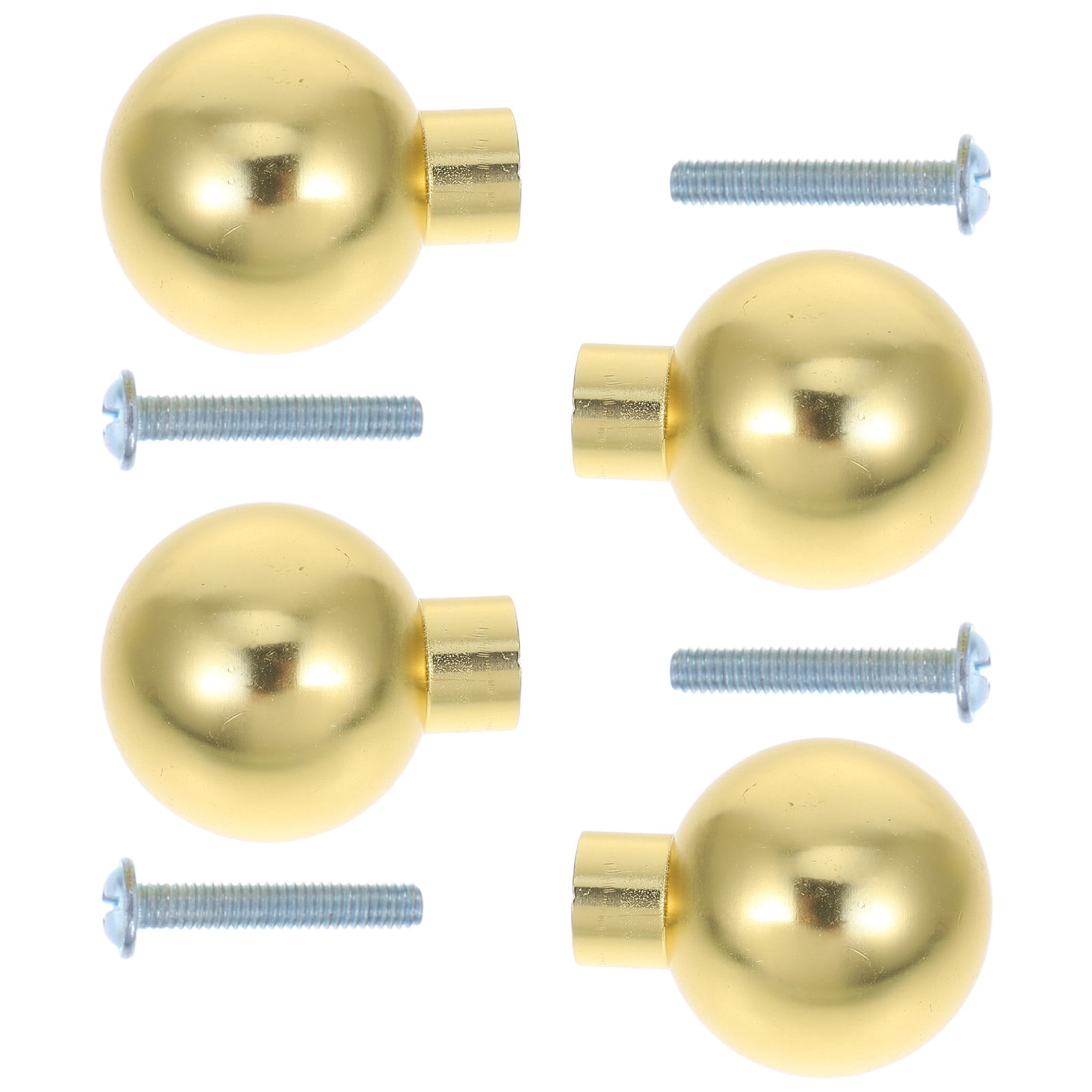 Set of 4 Modern Cabinet Handles and Drawer Knobs for Home, Decorative ...