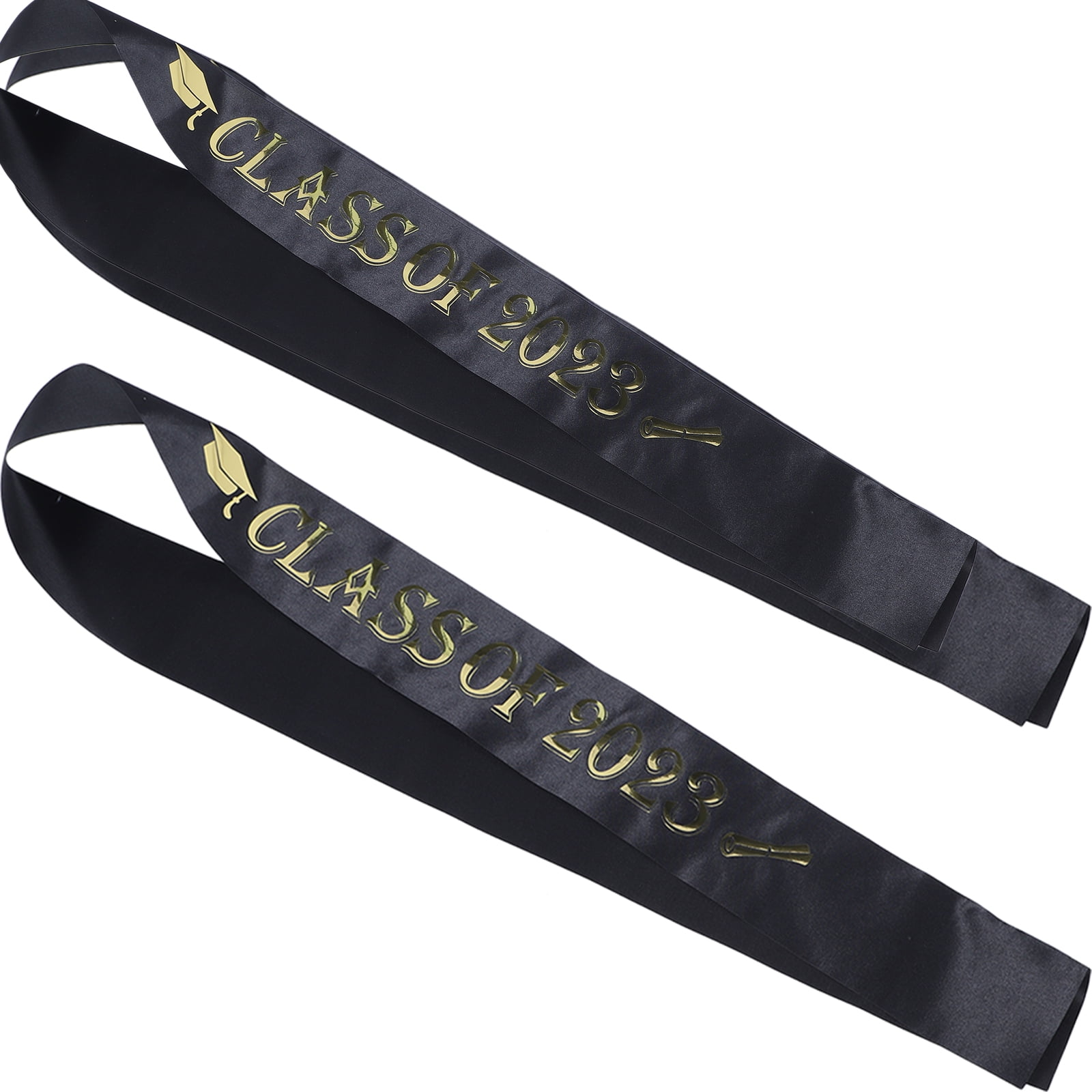 VERDANVERSE Sashes Black Gold Unisex Design 4Pcs 31.44X3.73in - Walmart.com