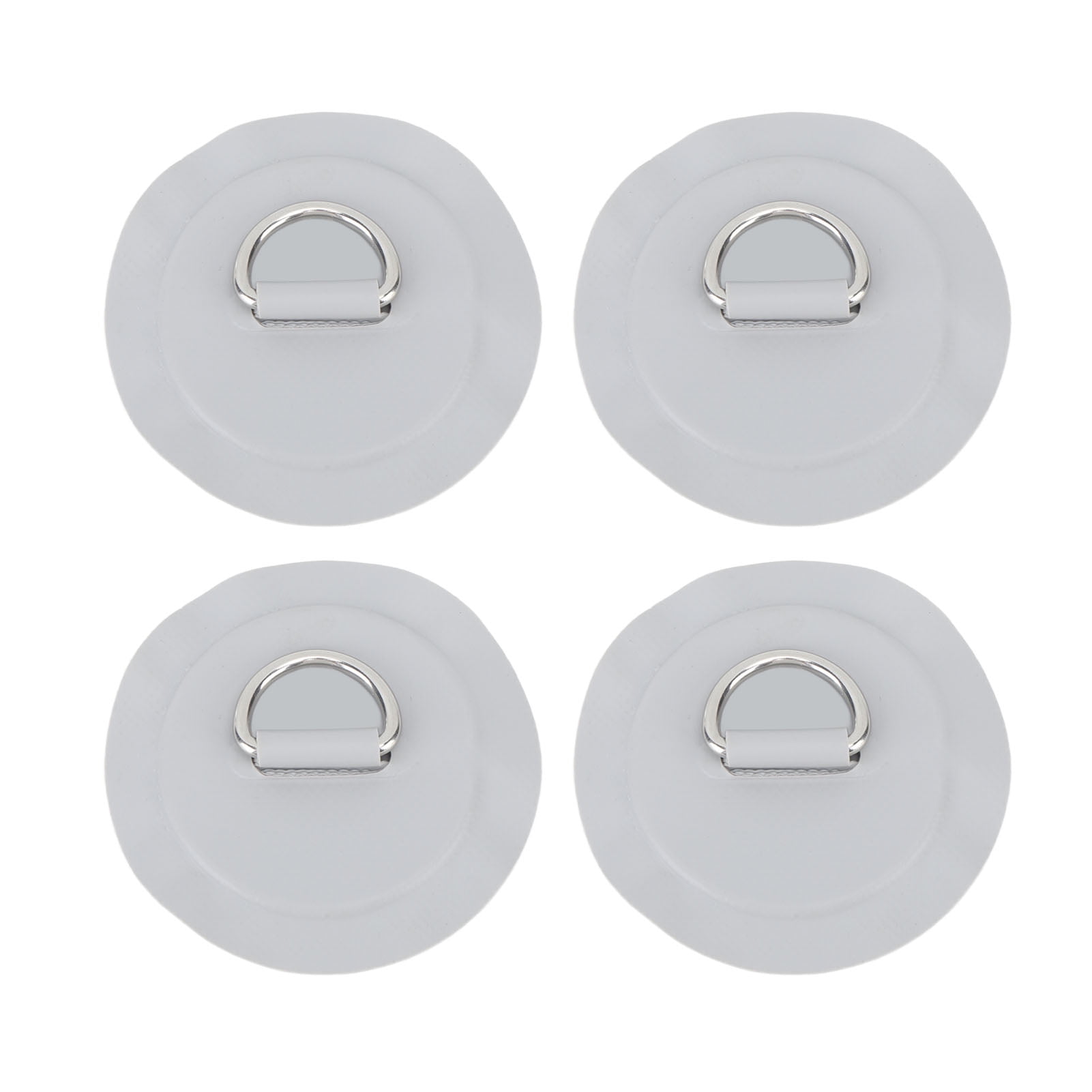 4pcs Gray D Ring Patch Round Lightweight D Ring PVC Patch for ...