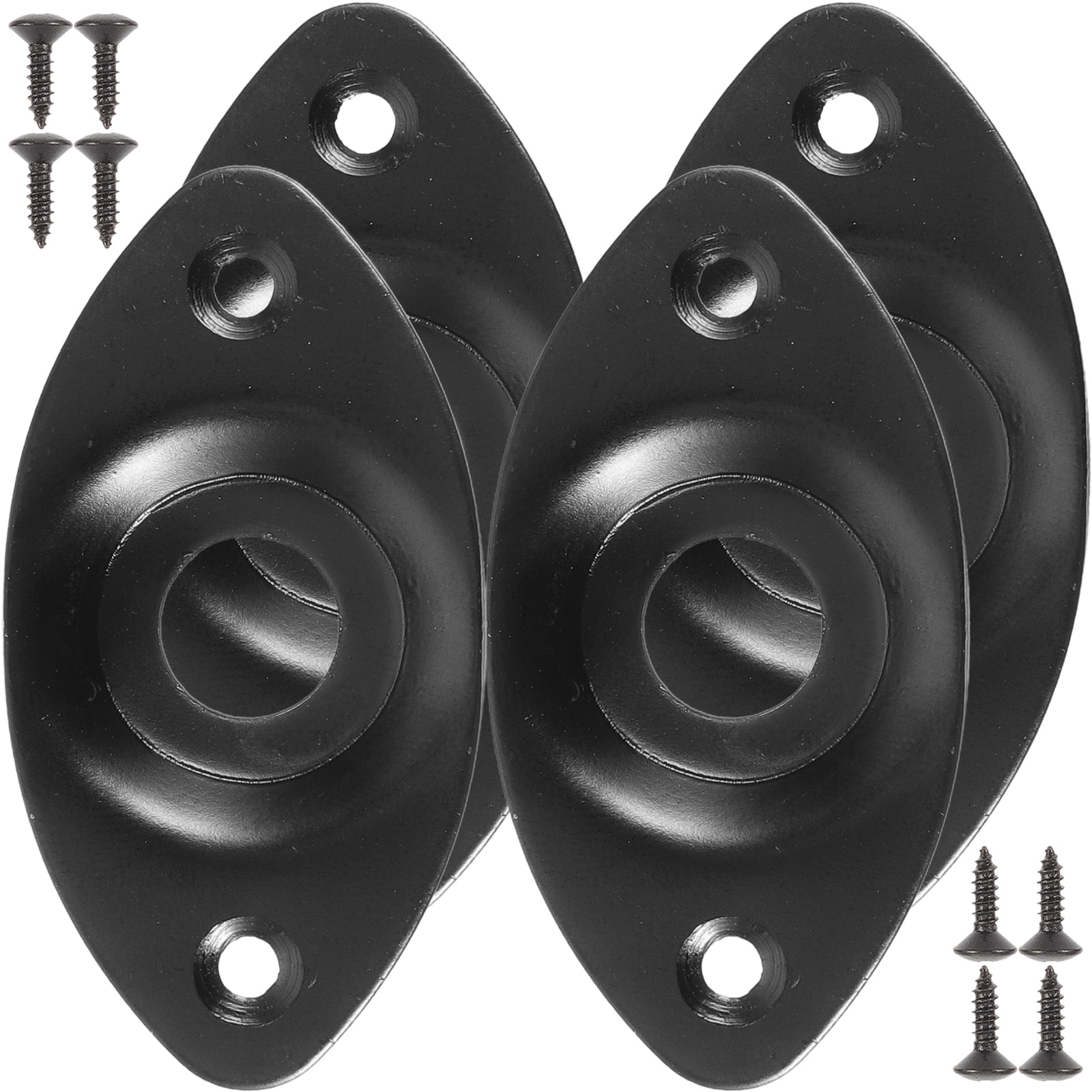 4pcs Guitar Input Jack Socket Plates Electric Guitar Replacement Repair ...