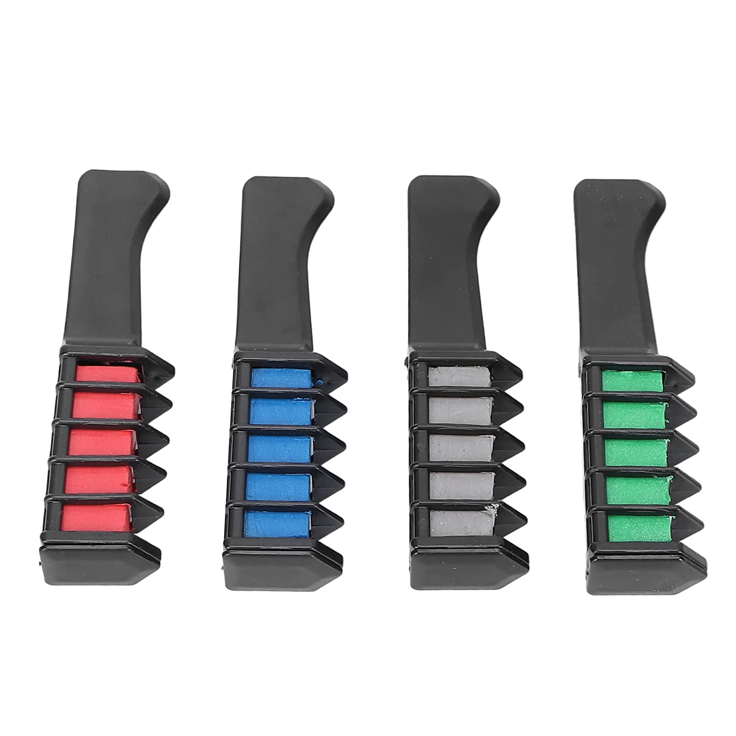 4pcs Hair Chalk Comb, Temporary Washable Hair Color Comb Professional ...