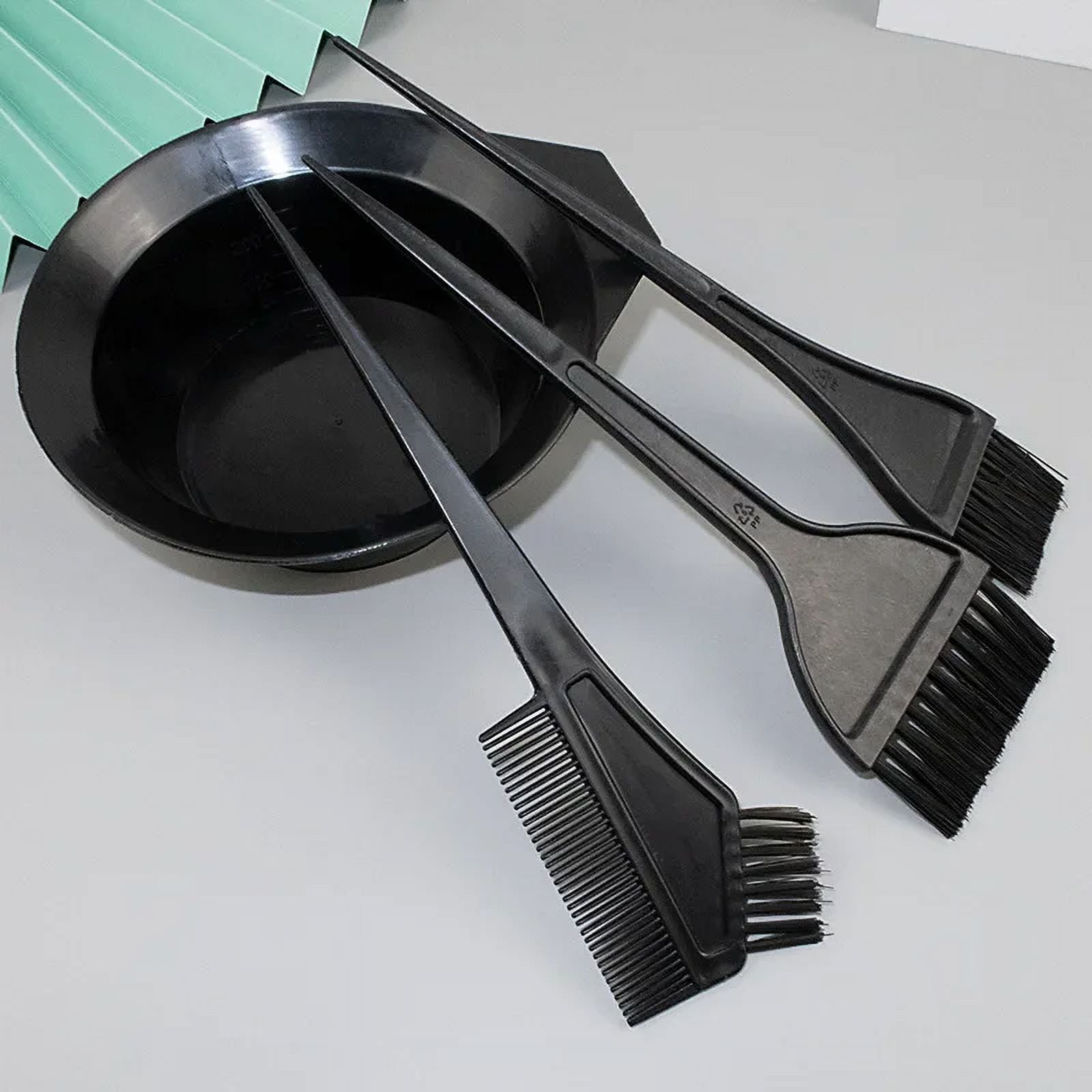 4pcs Hair Color Dye Bowl Comb Brushes Tool Kit Hair Dyeing Salon ...