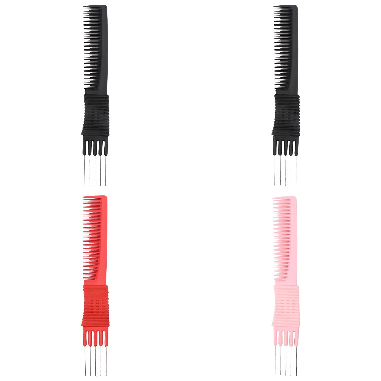 4pcs Hair Pick Comb for Women Hair Styling Hairpin Double Salon Comb ...