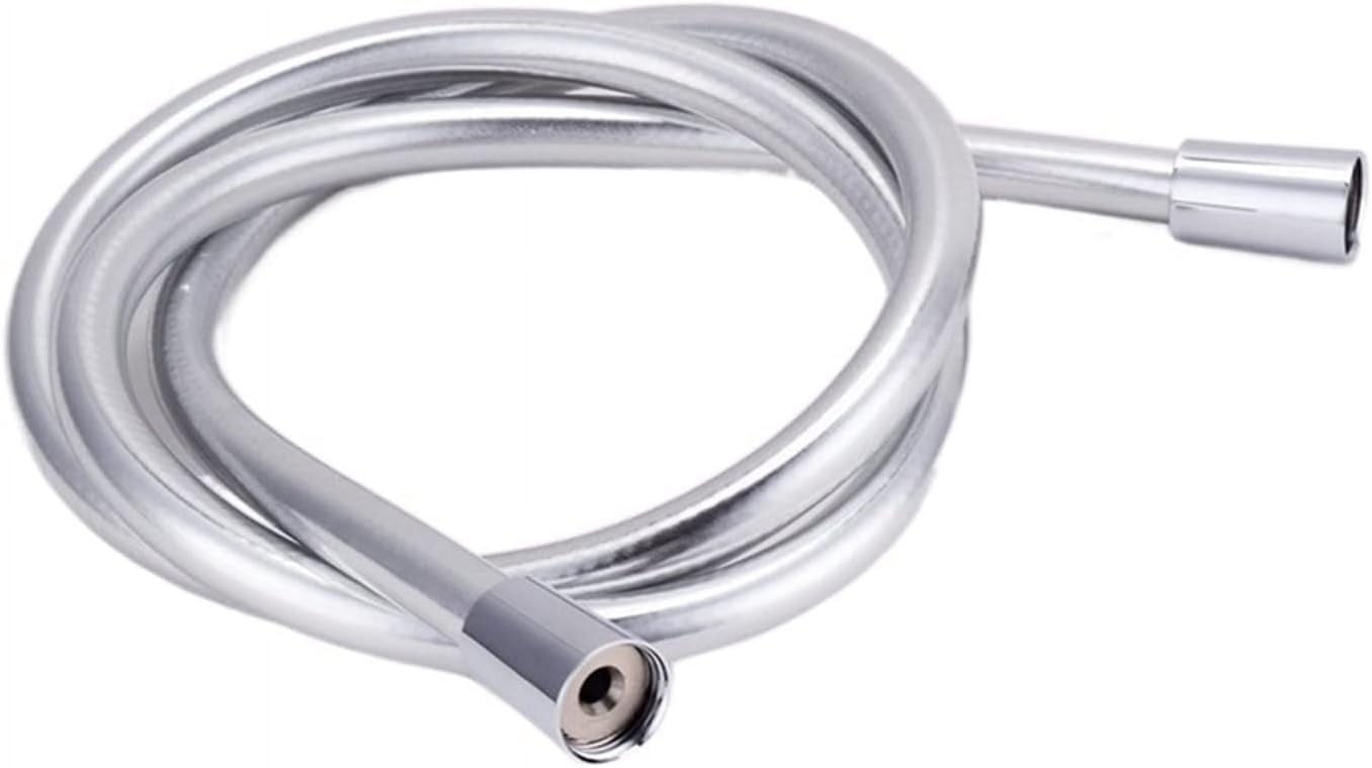 HWZWT PVC High Pressure Silver & Black PVC Smooth Shower Hose for Bath ...