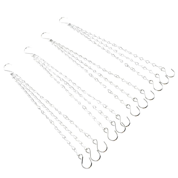 4pcs Durable Iron Hanging Basket Chains for Indoor/Outdoor Flower Plant ...