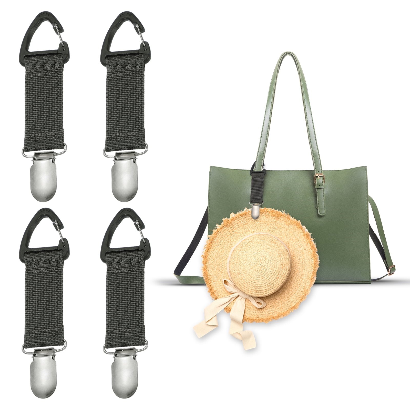 4pcs Hat Clip for Travel on Bag, Elastic Caps Holder for Traveling Bags ...