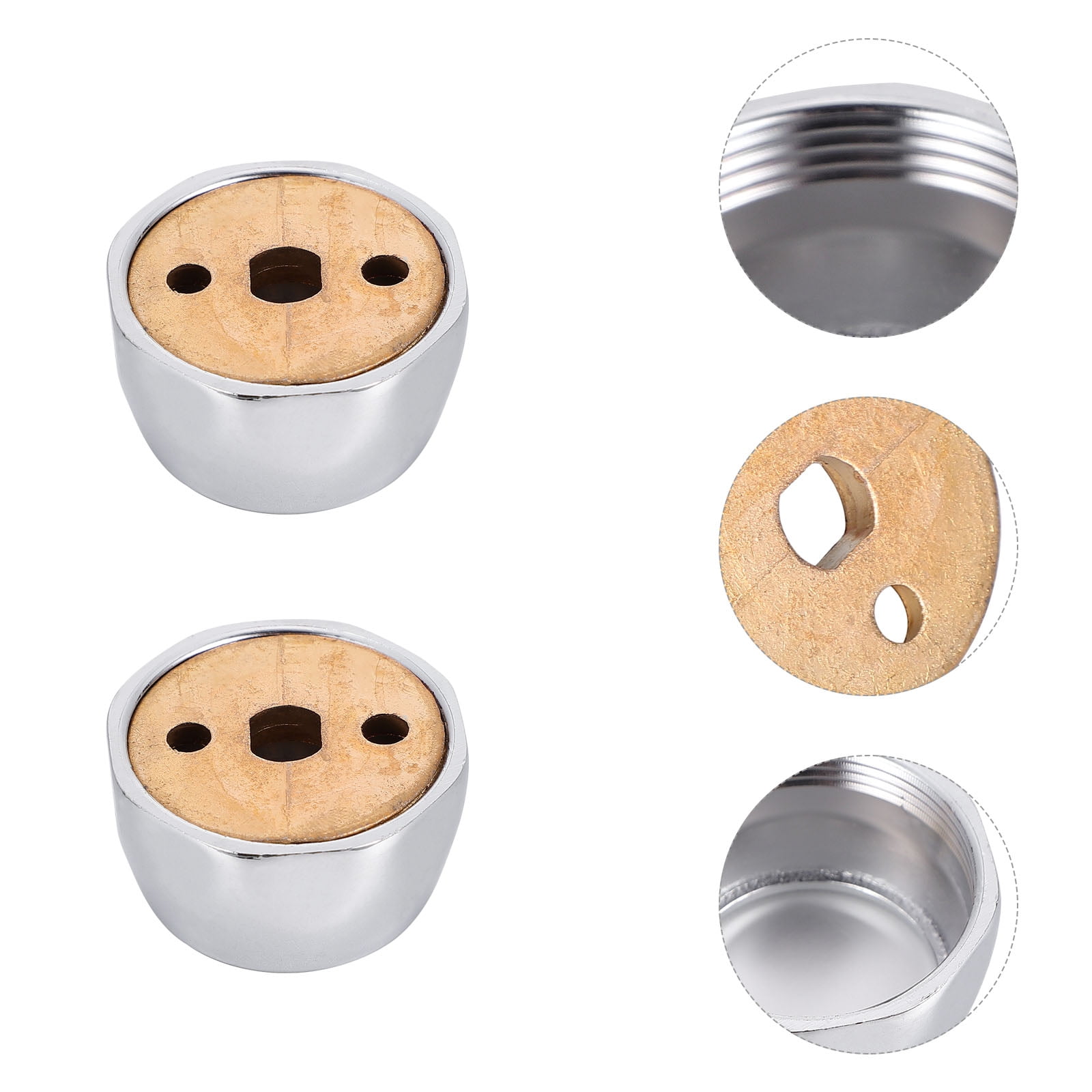 Wardrobe Bracket Zinc Alloy Rod Socket Flange Holder 4pcs - Walmart.com
