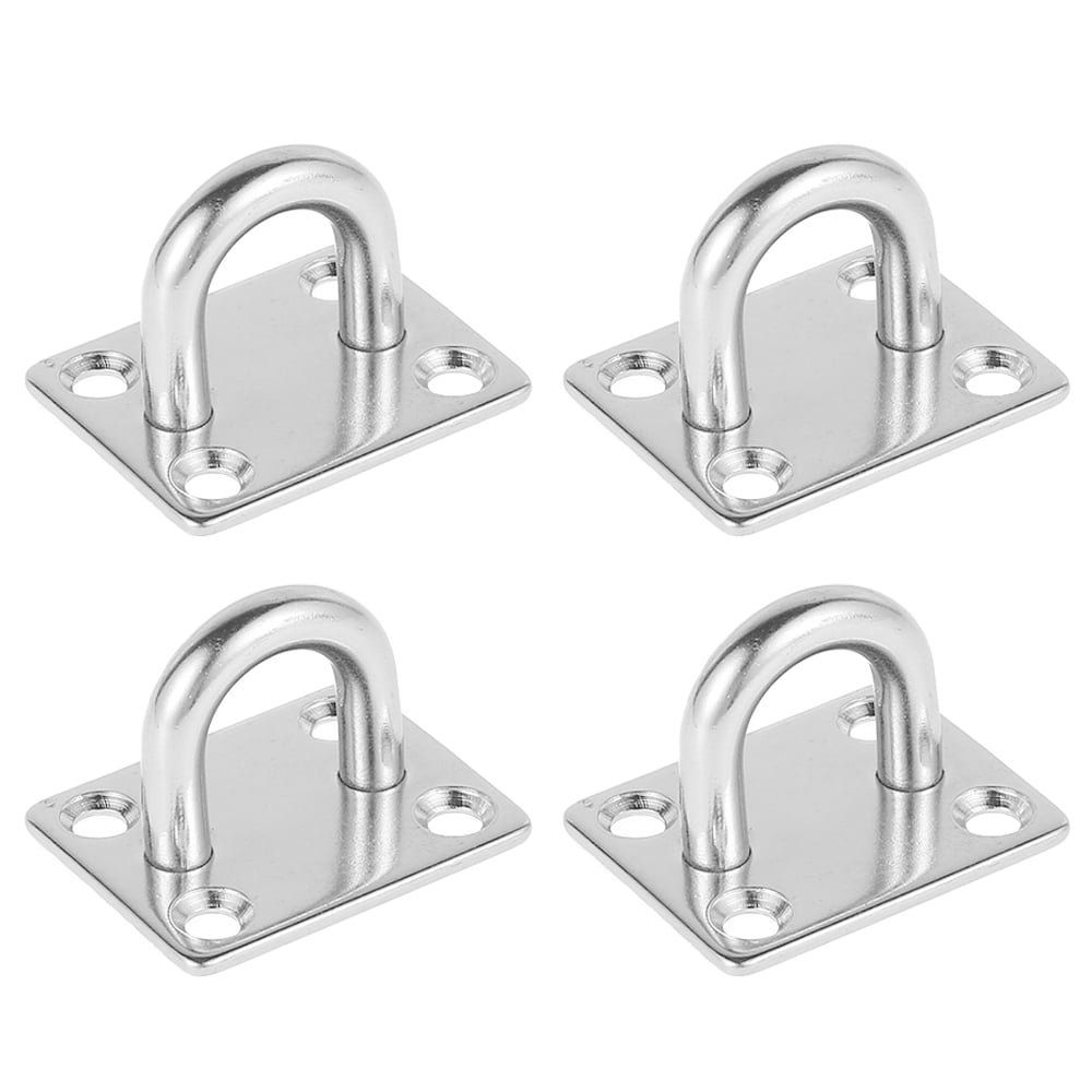 4pcs Heavy Duty Eye Pad Plate 304 Stainless Steel Oblong Eye Pad Plate ...