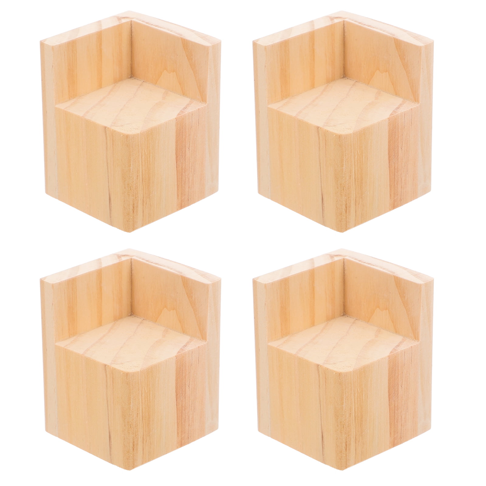 4pcs Heavy Duty Square Furniture Risers For Sofa Desks Tables And ...
