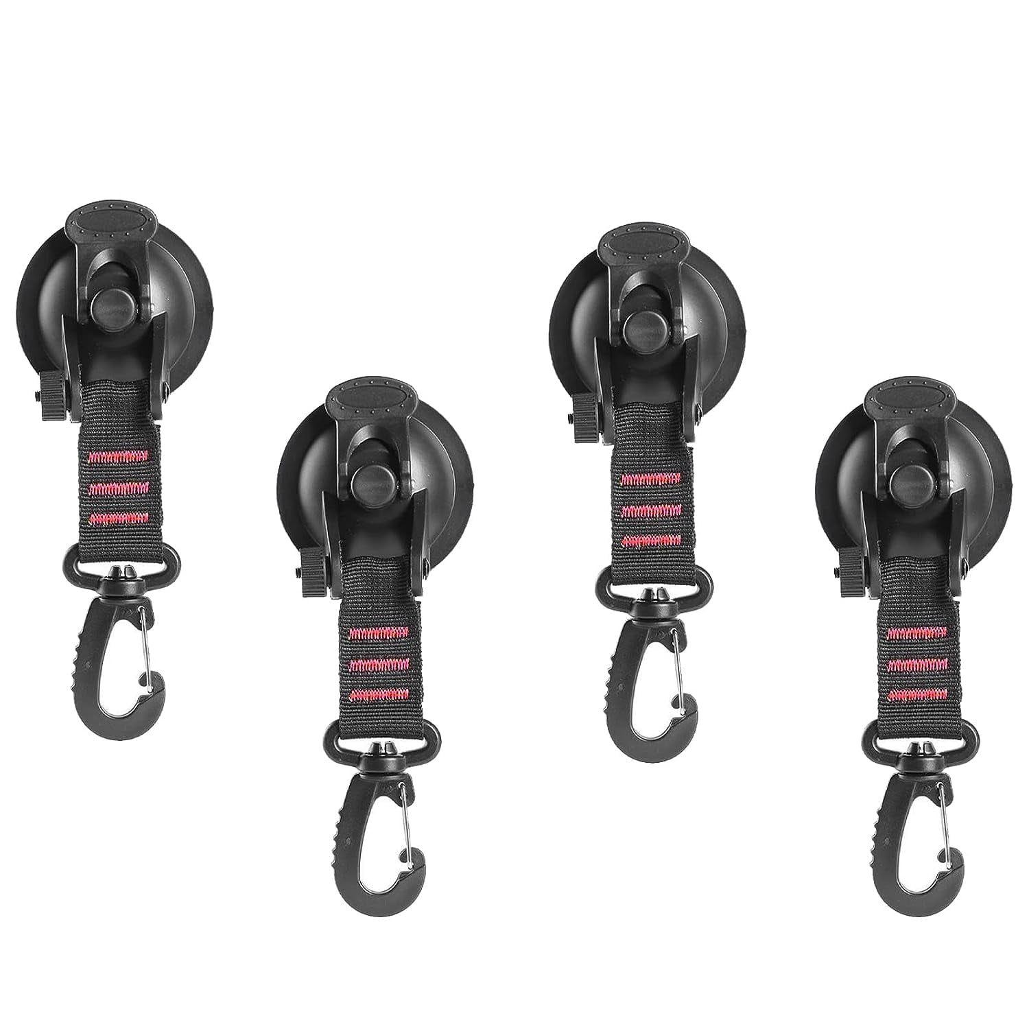 4pcs Heavy Duty Suction Cup with D Ring 360° Rotating Camping Suction ...