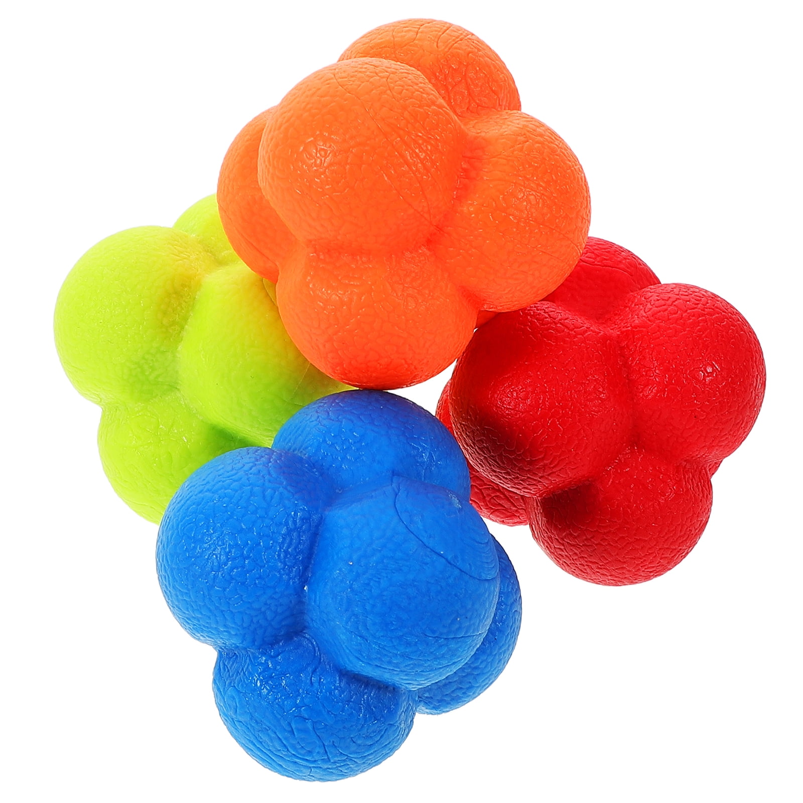 4pcs Hexagonal Ball Reflex Trainer Exercise Balls Agility Training Ball ...