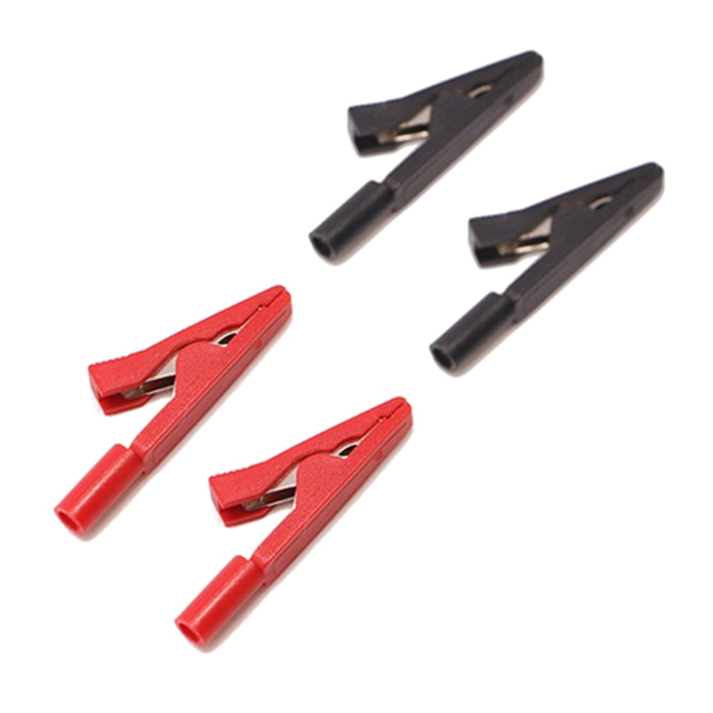 4pcs High Conductivity Test Clamps With 2mm Banana Plug For Circuit ...