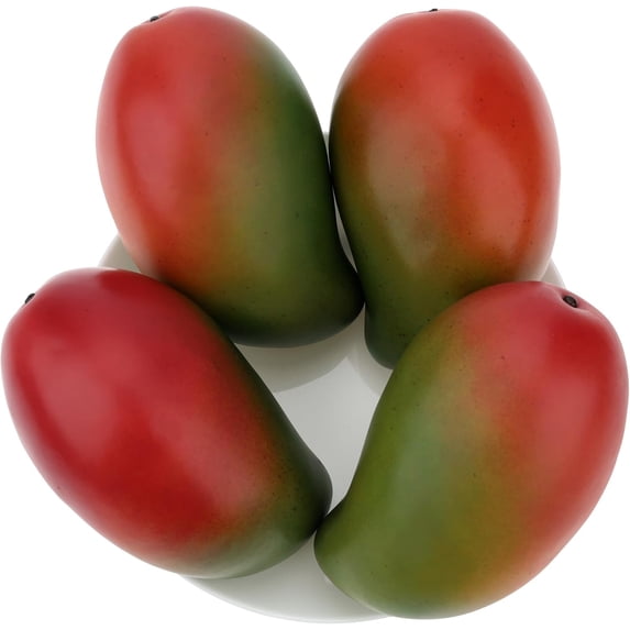4pcs High-Grade Fake Green Mango Artificial Fruits Simulation Home ...