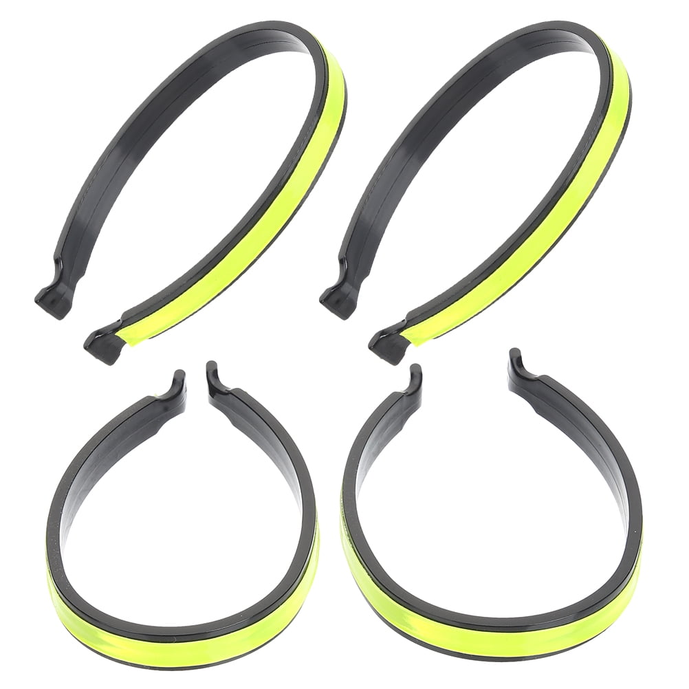 4pcs High Visibility Reflective Cycling Pant Clips Safety Bicycle ...