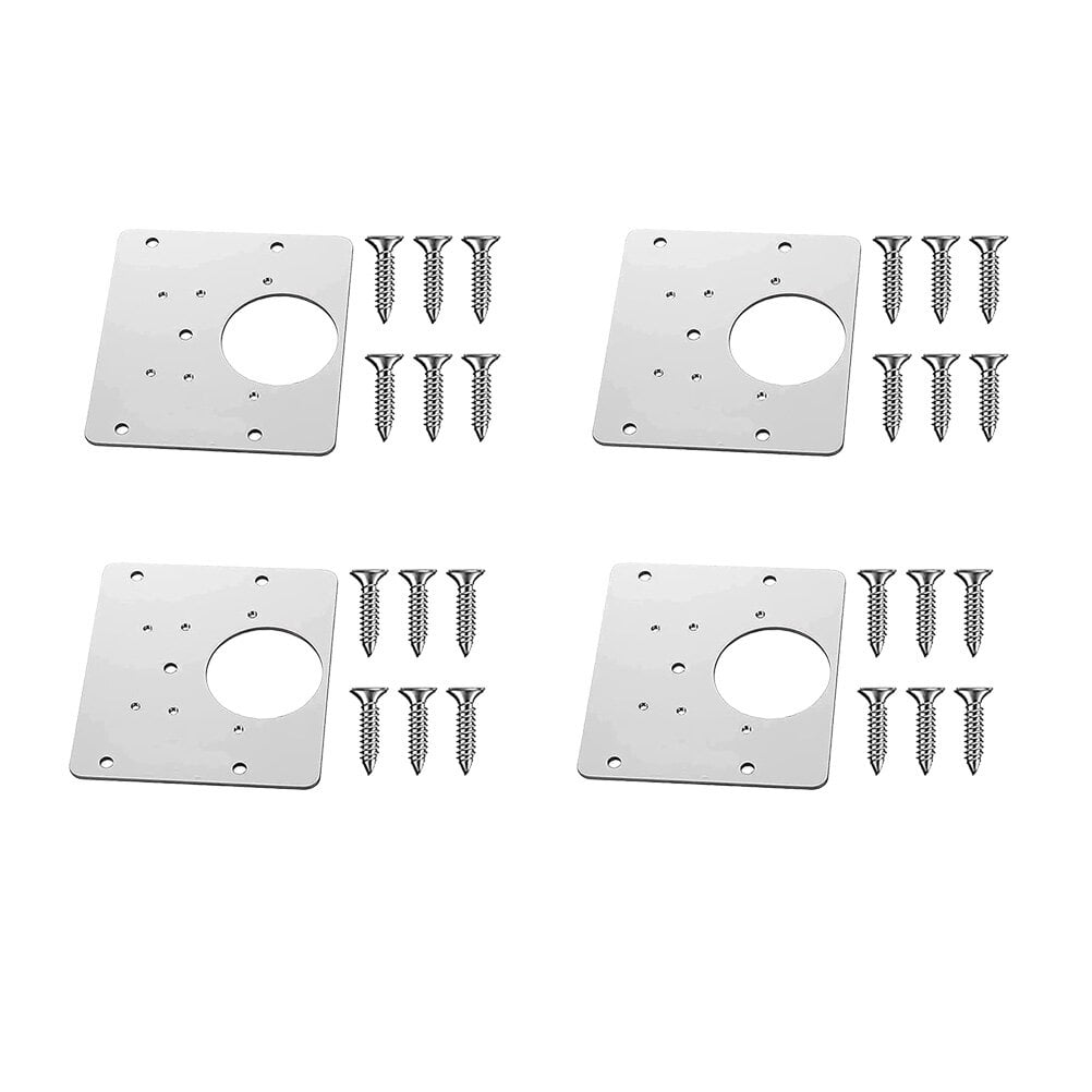 4pcs Hinge Repair Plate Kitchen Hinge Repair Plates Hinge Repair Kit ...