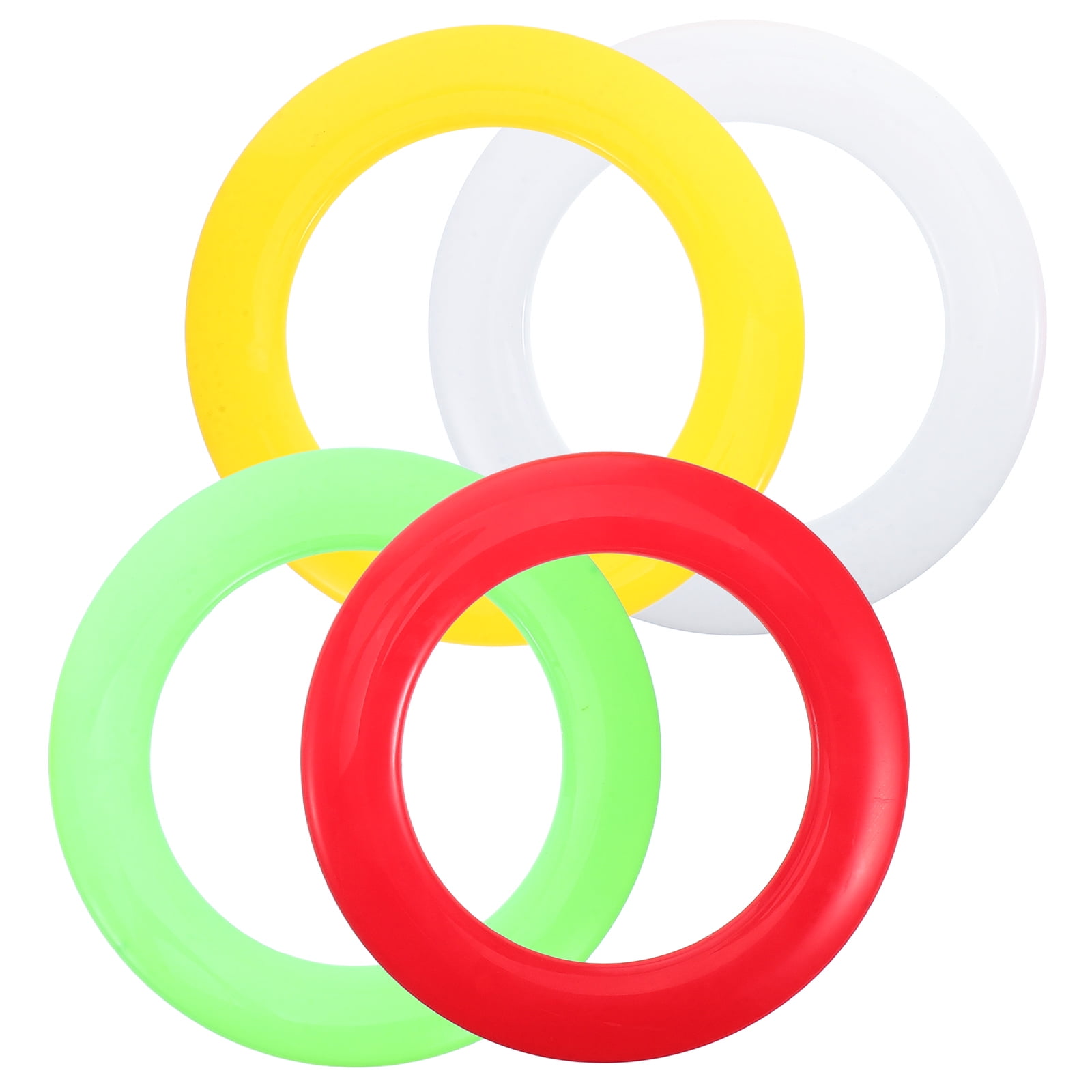 4pcs Hollow Flying Discs Flying Ring Outdoor Disc Plastic Flying Ring ...