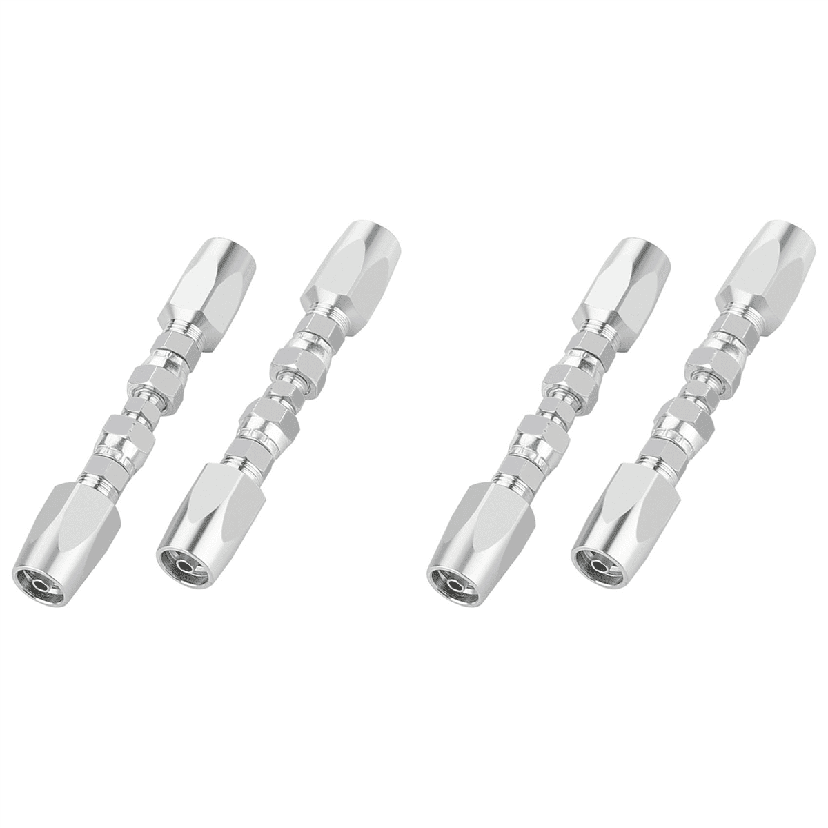 4pcs Hydraulic Hose Repair Kit, Reusable, 2-Wire Reusable Fitting 1 ...