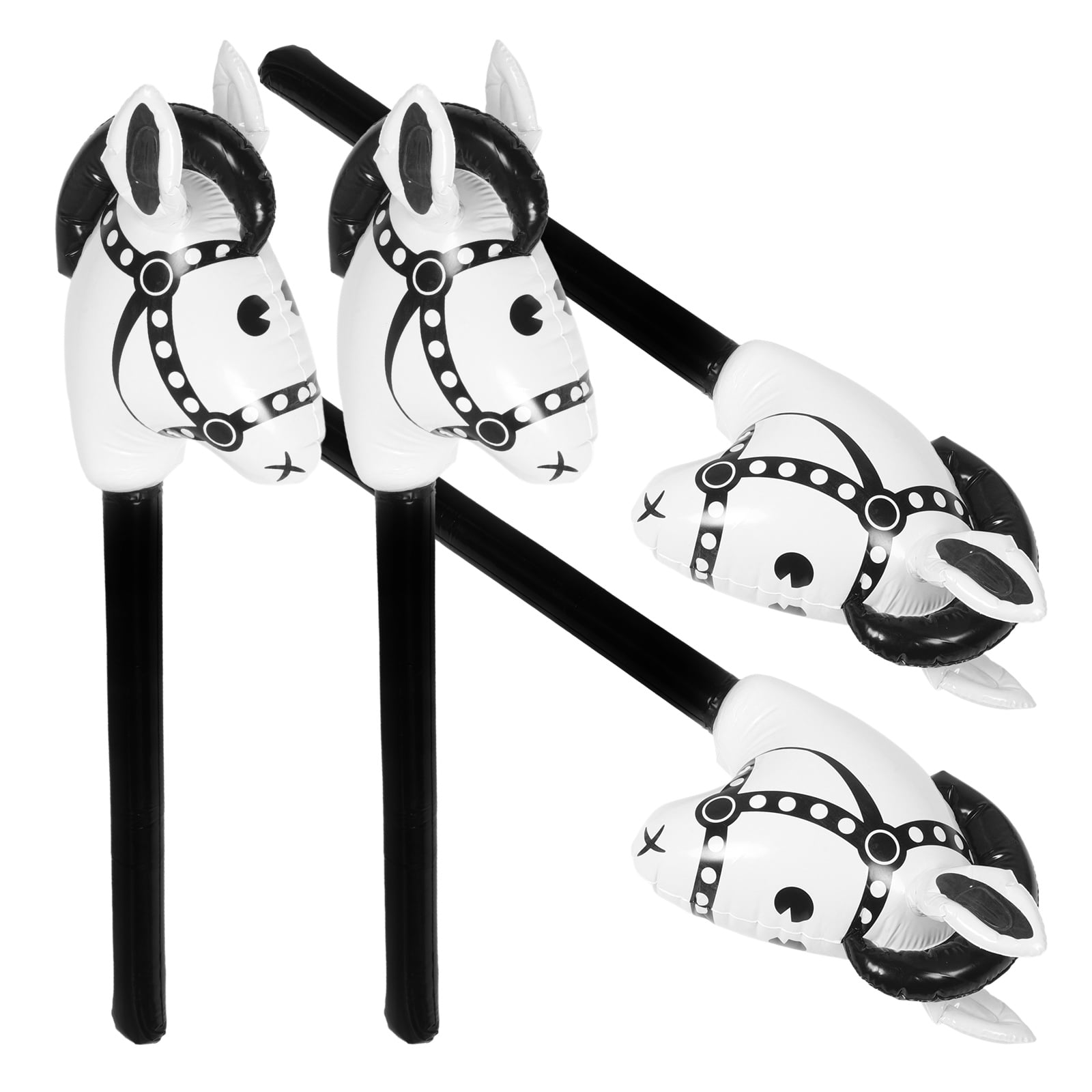 4pcs Inflatable Horse Stick Set Inflatable Cheering Stick Inflatable ...