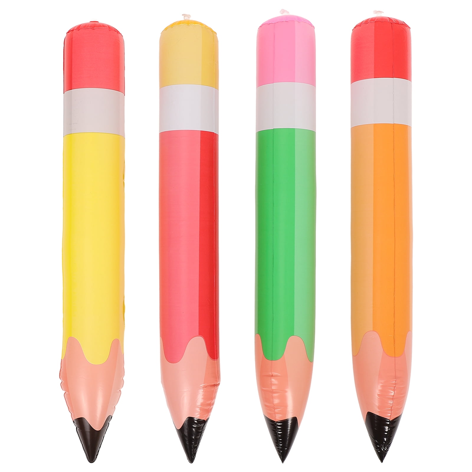 4pcs Inflatable Pencil Decoration Balloon Pencil Set Pencil Decorations ...