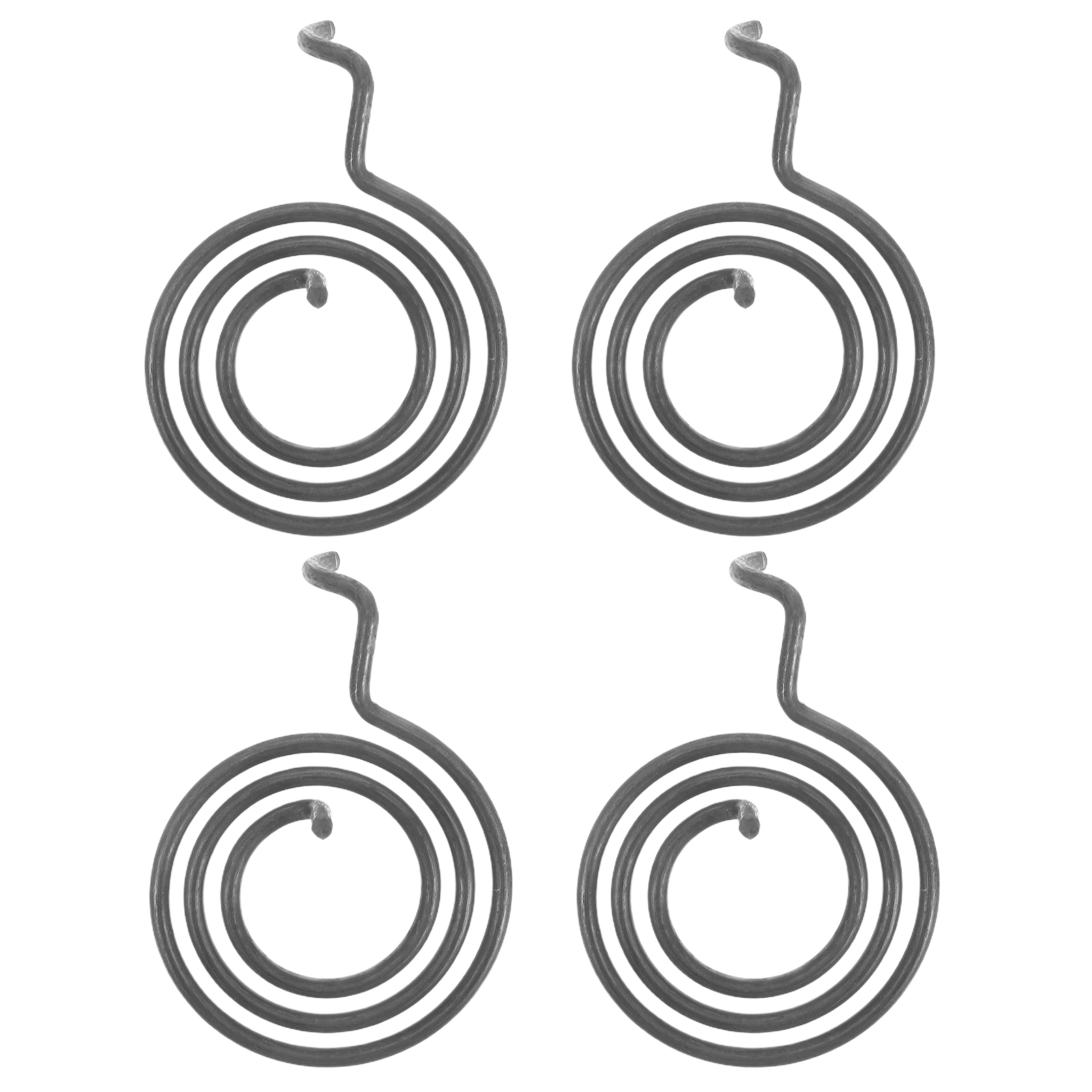 4pcs Iron Return Springs Replacement for Door Handle Spiral Turn Spring ...
