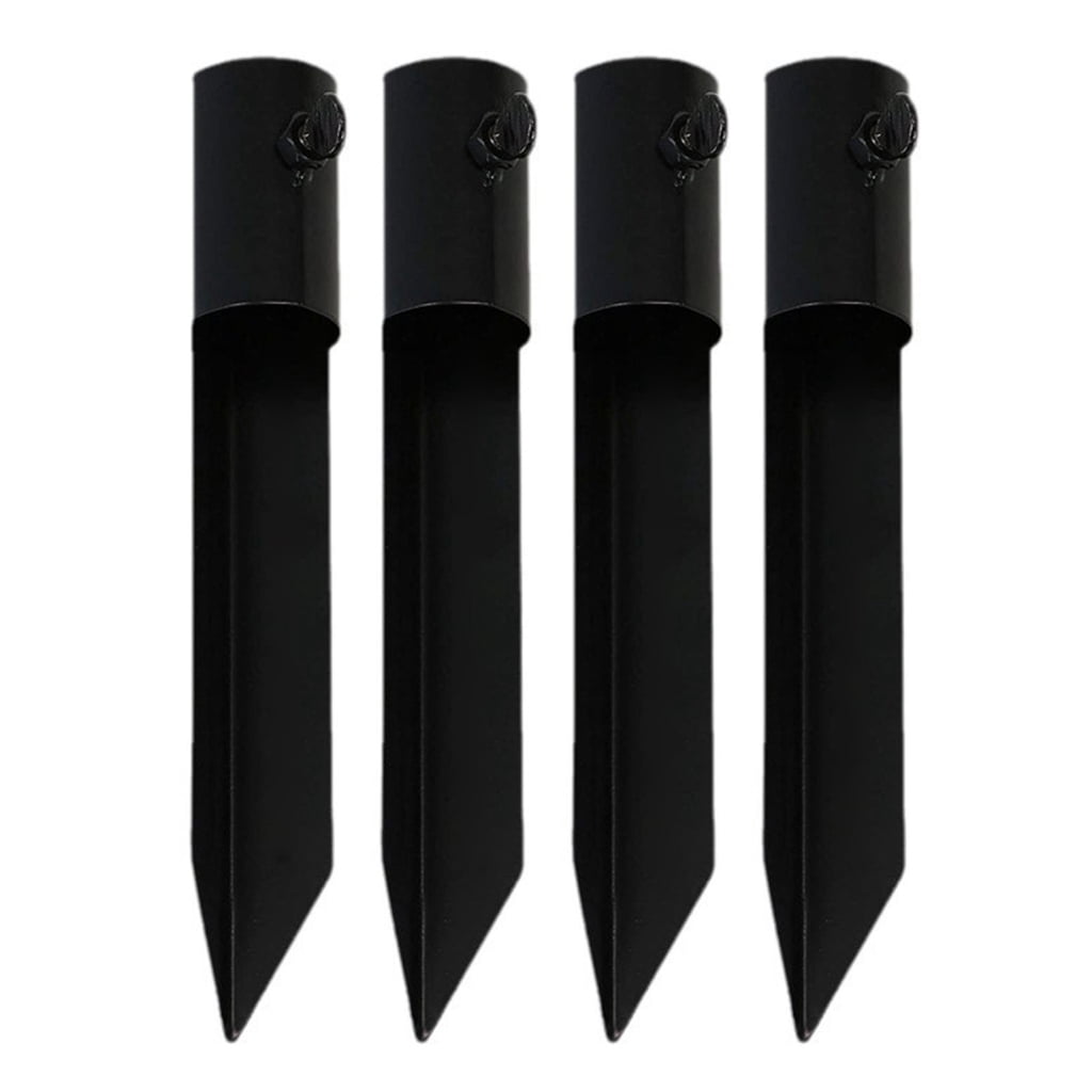4pcs Iron Torchs Stand Stakes Corrosion Resistant Garden Stakes Outdoor ...
