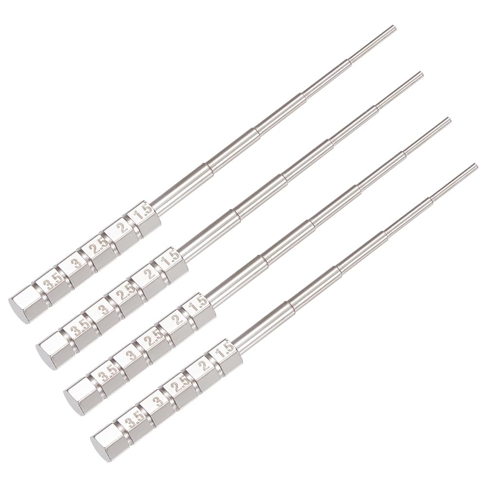 4pcs Iron Wire Winding Rods Platinum 10.25x0.7cm - Walmart.com