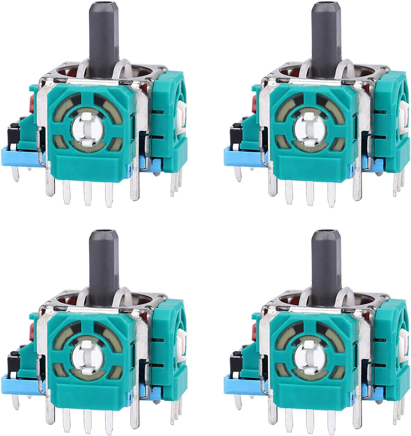 4pcs Joysticks Replacement for PS5 Controller, 3D Axis Analog Sensor Wheel Thumb Sticks Joystick ...