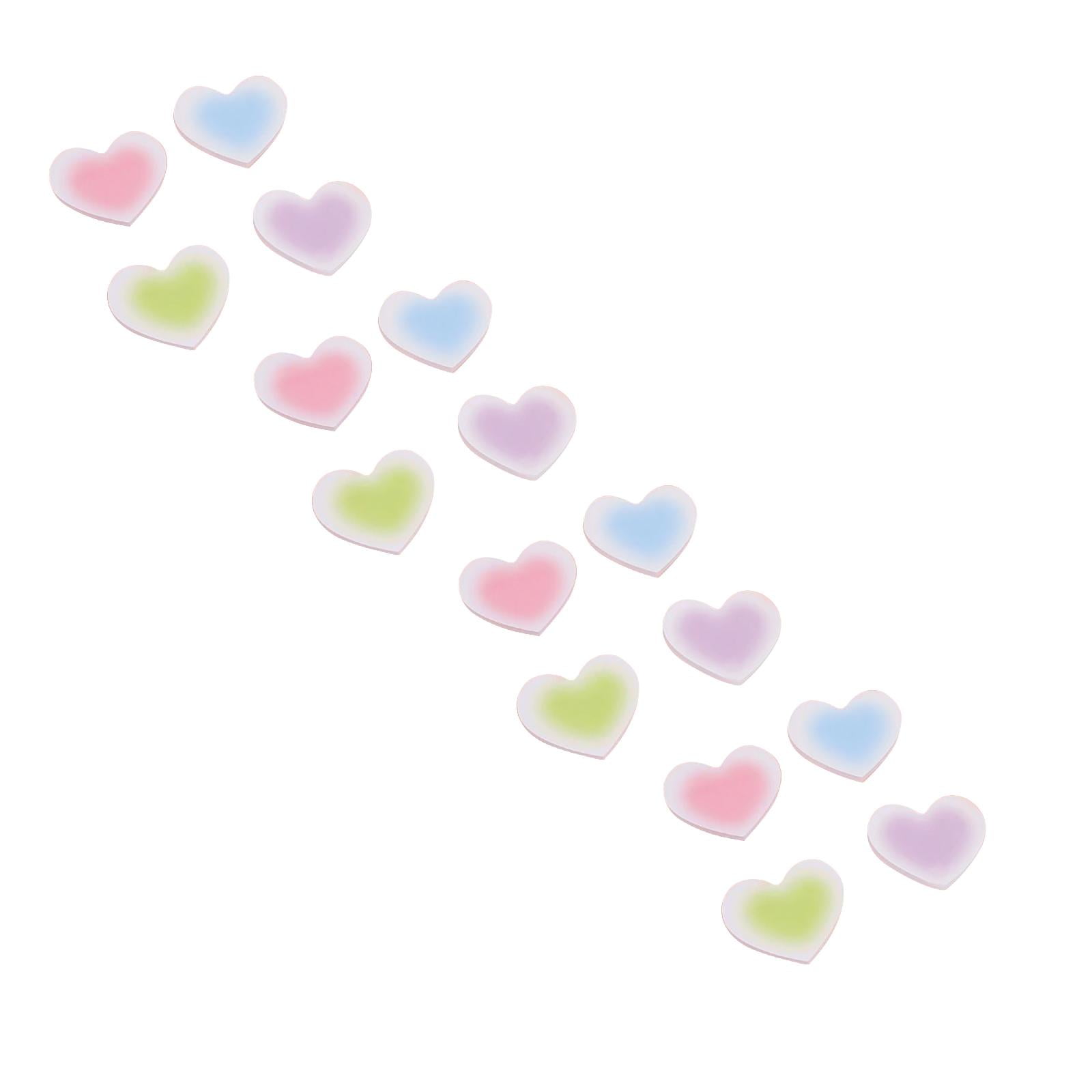 4pcs Kaireo Heart-Shaped Gradient Sticky Notes,Heart Shaped Gradient ...