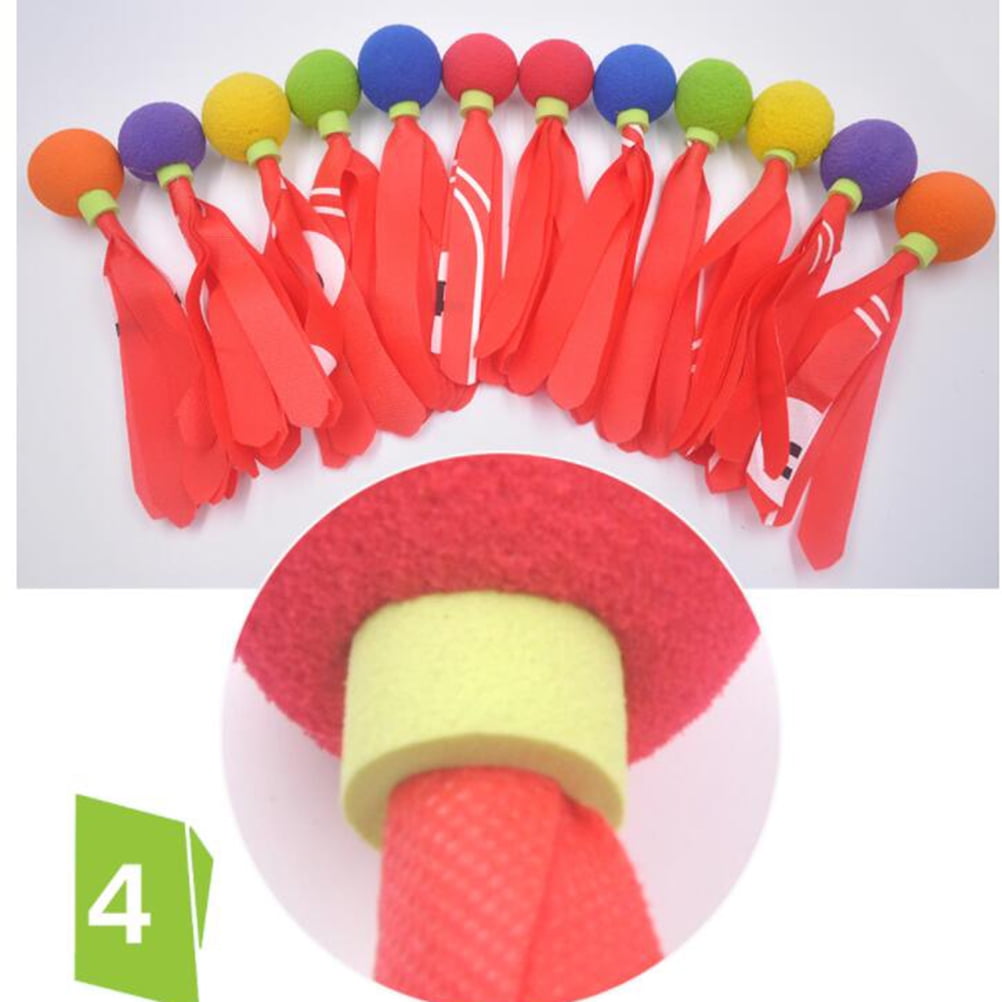 4pcs Kids Colored Paddle Balls Kick Shuttlecock Chinese Jianzi Game Toy ...