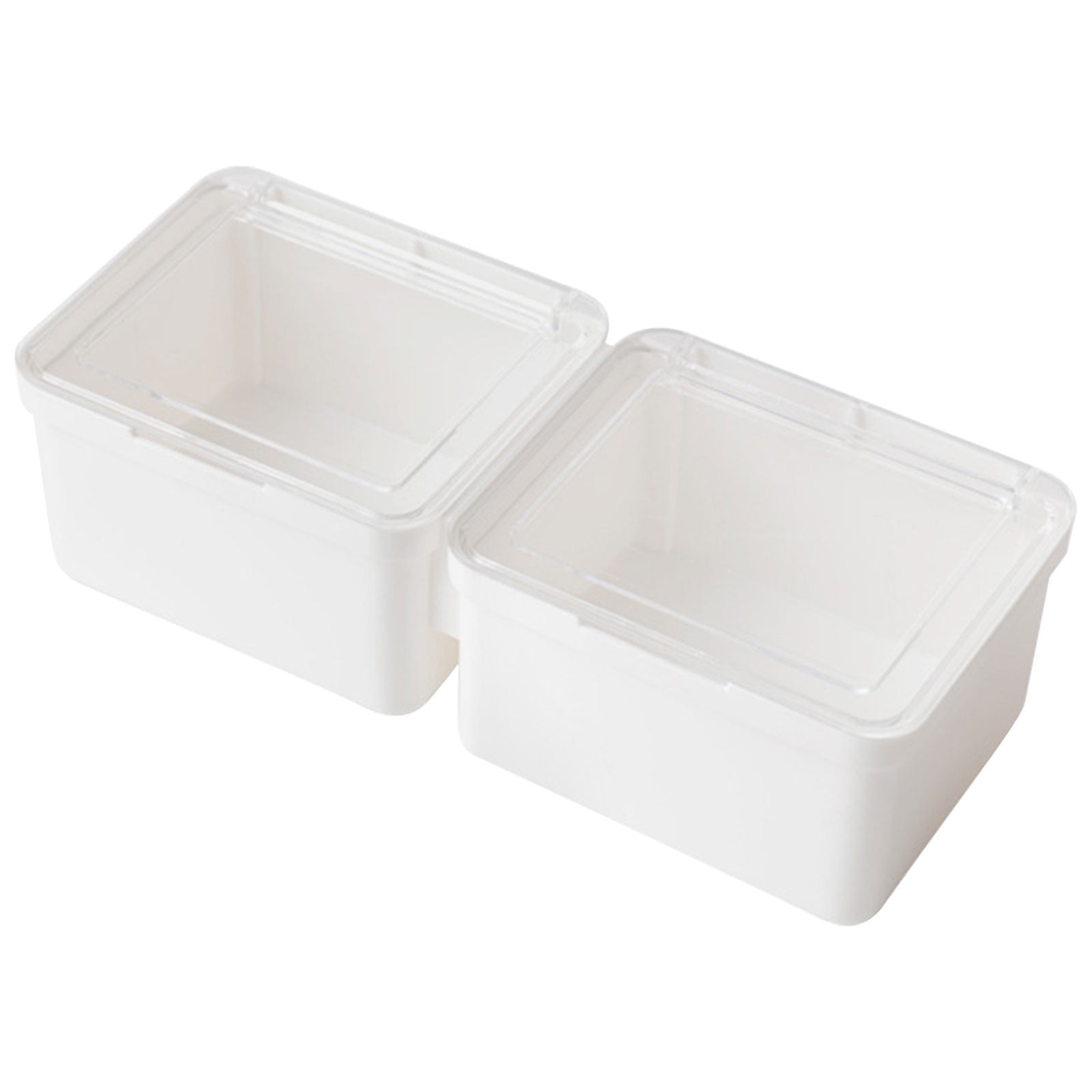 4pcs Kitchen BPA-Free Plastic Stackable Organizer Box with Lid ...
