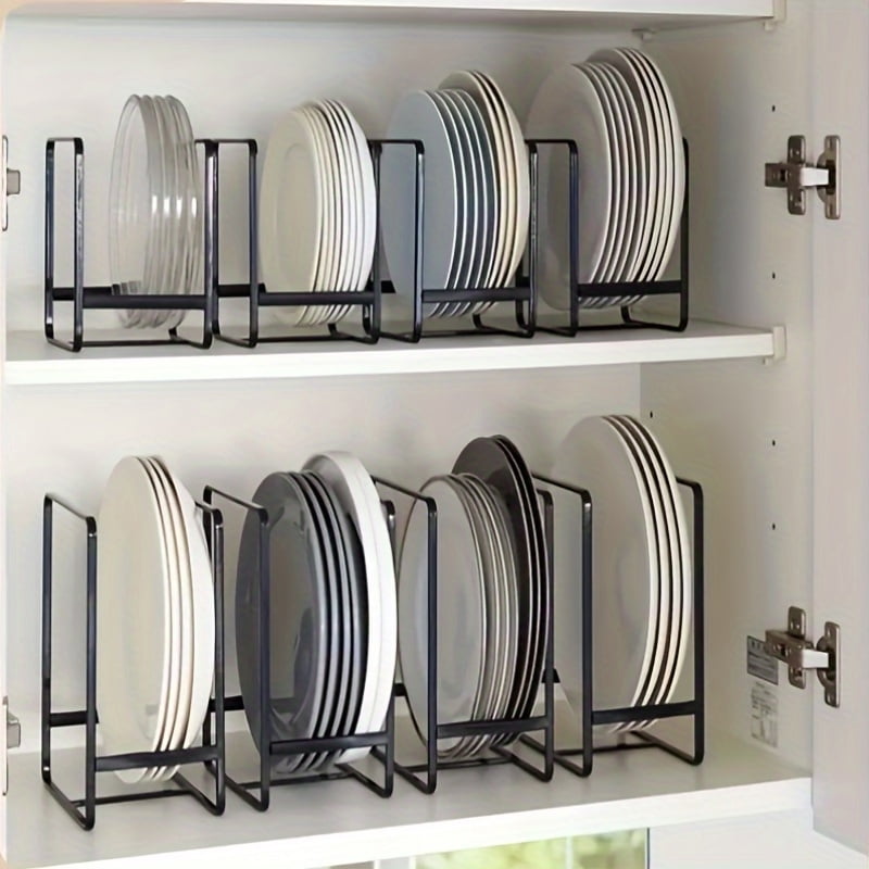 4pcs Kitchen Dish Rack for Cabinets, a Drying Rack for Plates And Bowls ...