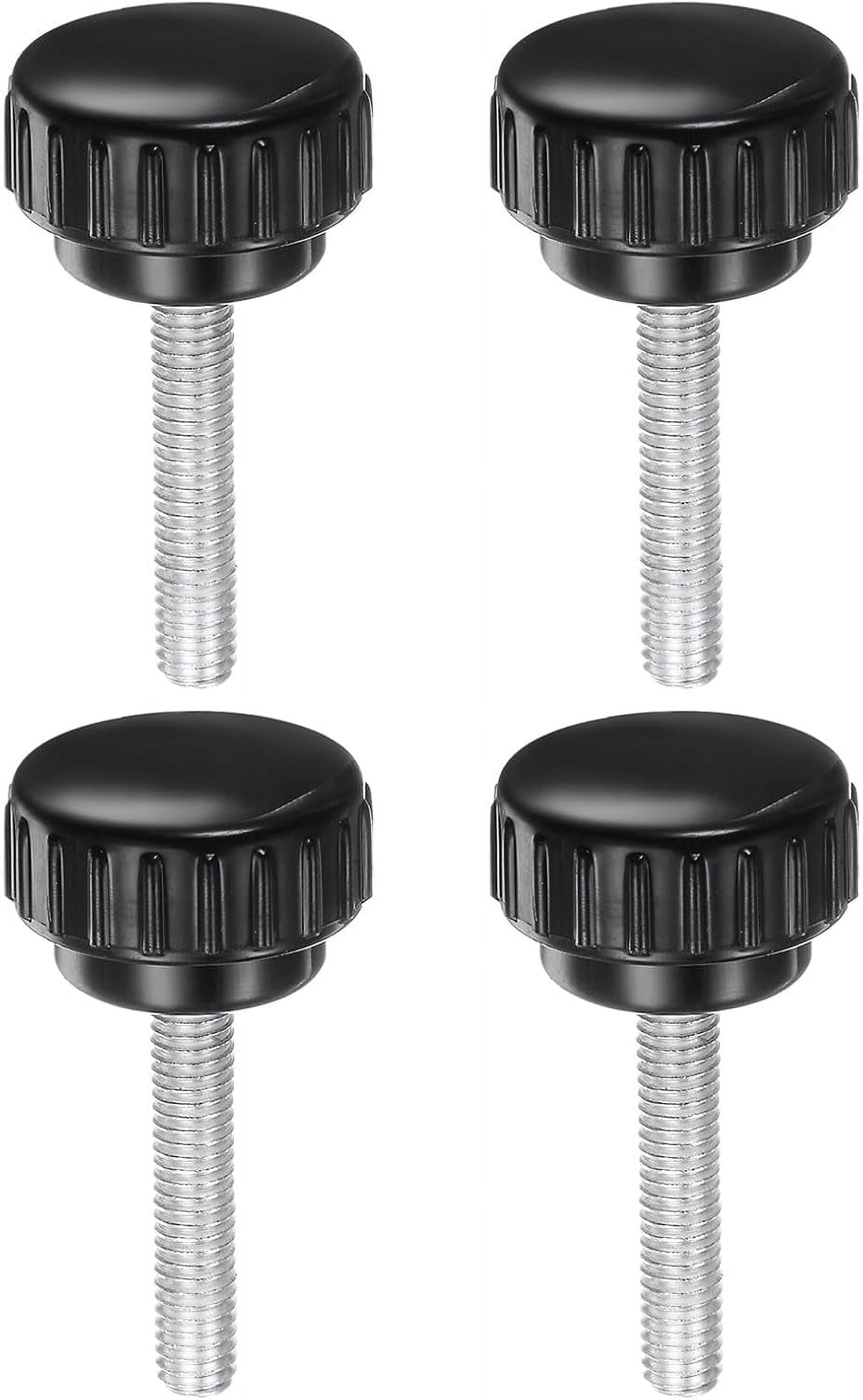 4pcs Knurled Clamping Knobs M6 x 30mm Metric Zinc Plated Carbon Steel ...